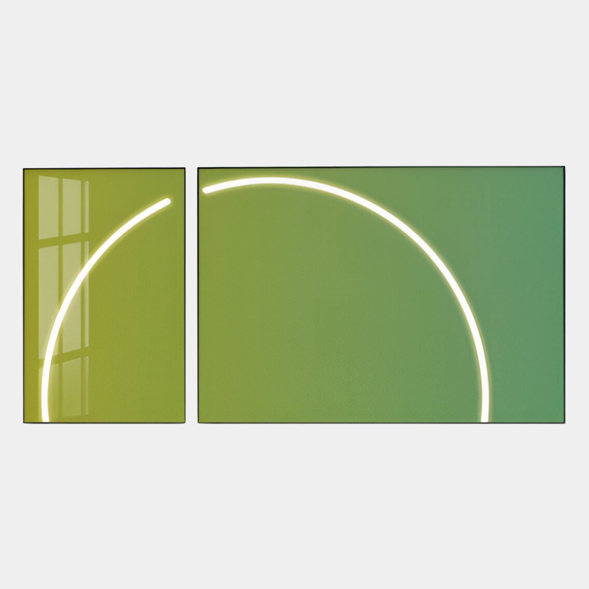 Enigma Lime Jade LED Wall Art | Fresh Bold Decor