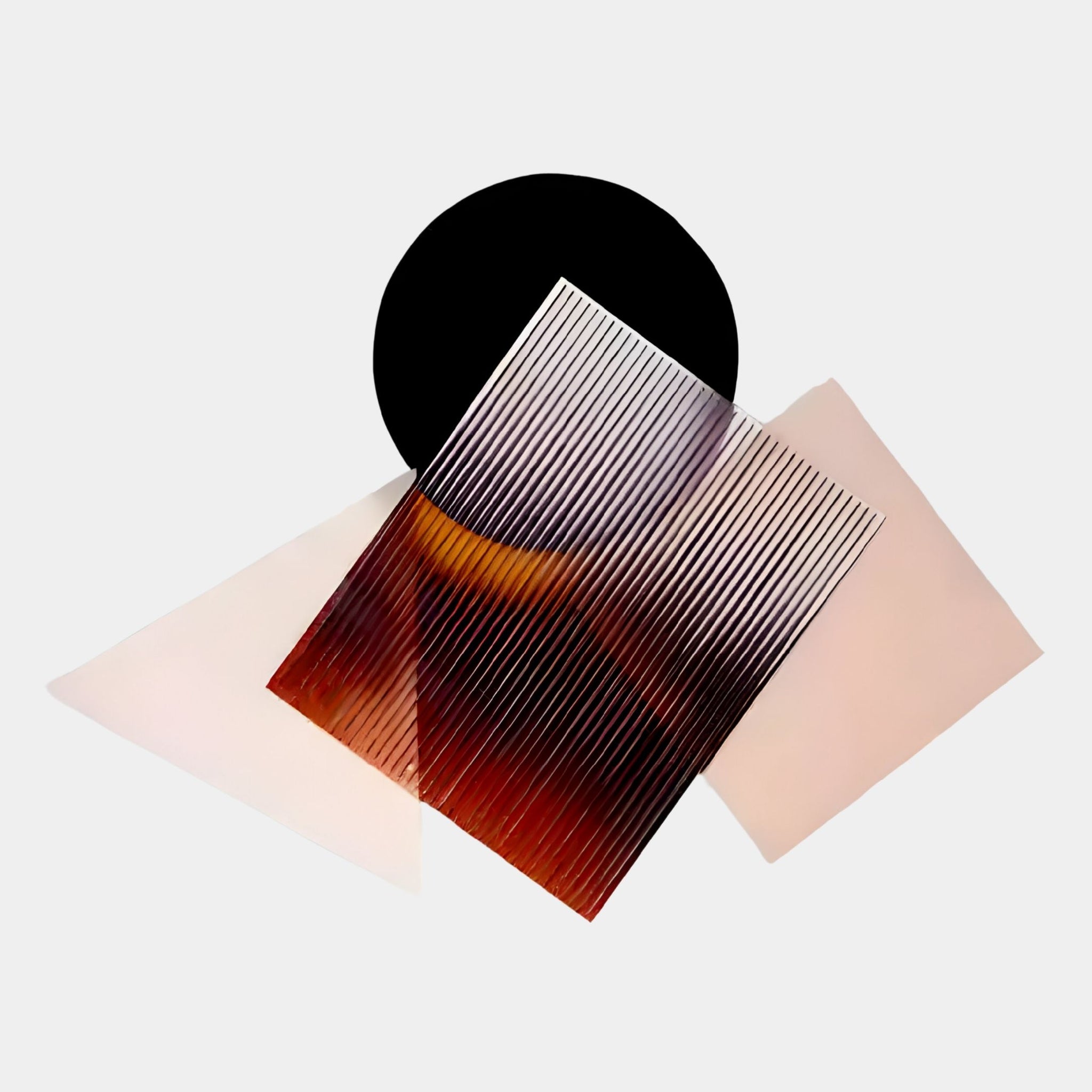 Orbigrad Amber Overlay Acrylic 3D Wall Art | Geometric Design