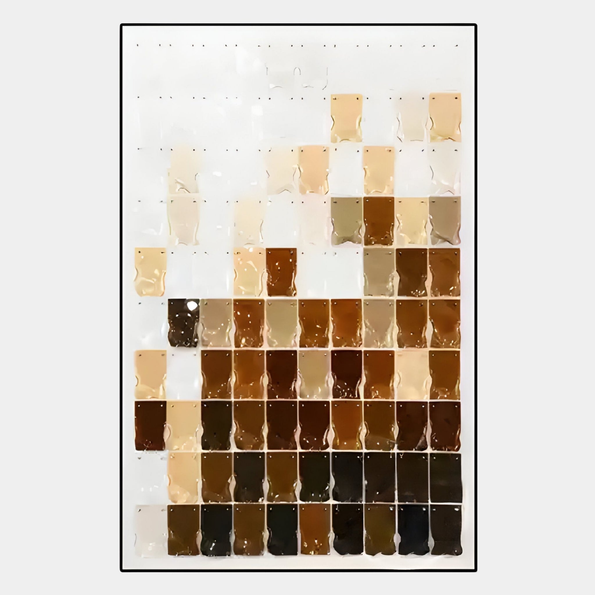Tessela Amber Roast Mosaic Acrylic 3D Wall Art | Warm Gradient
