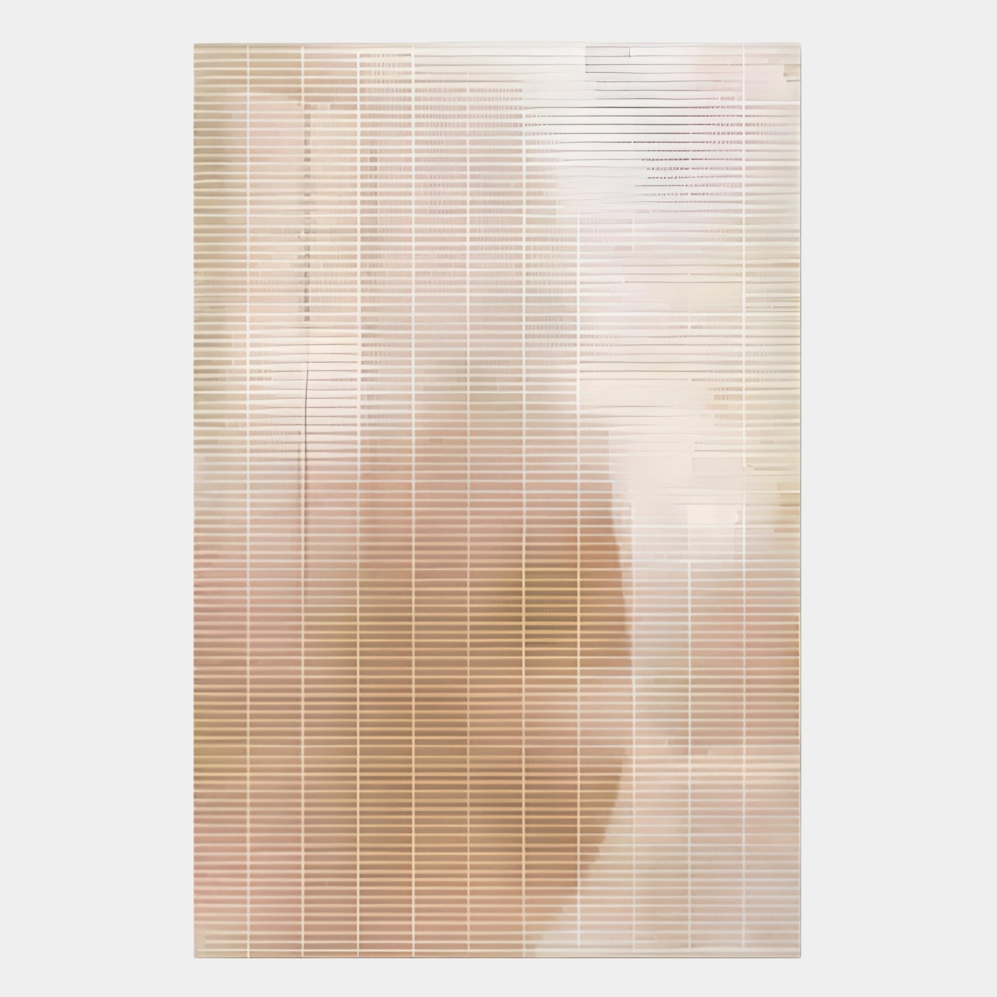 Lattice Amber Fade Acrylic Wall Art | Textured 3D Abstract