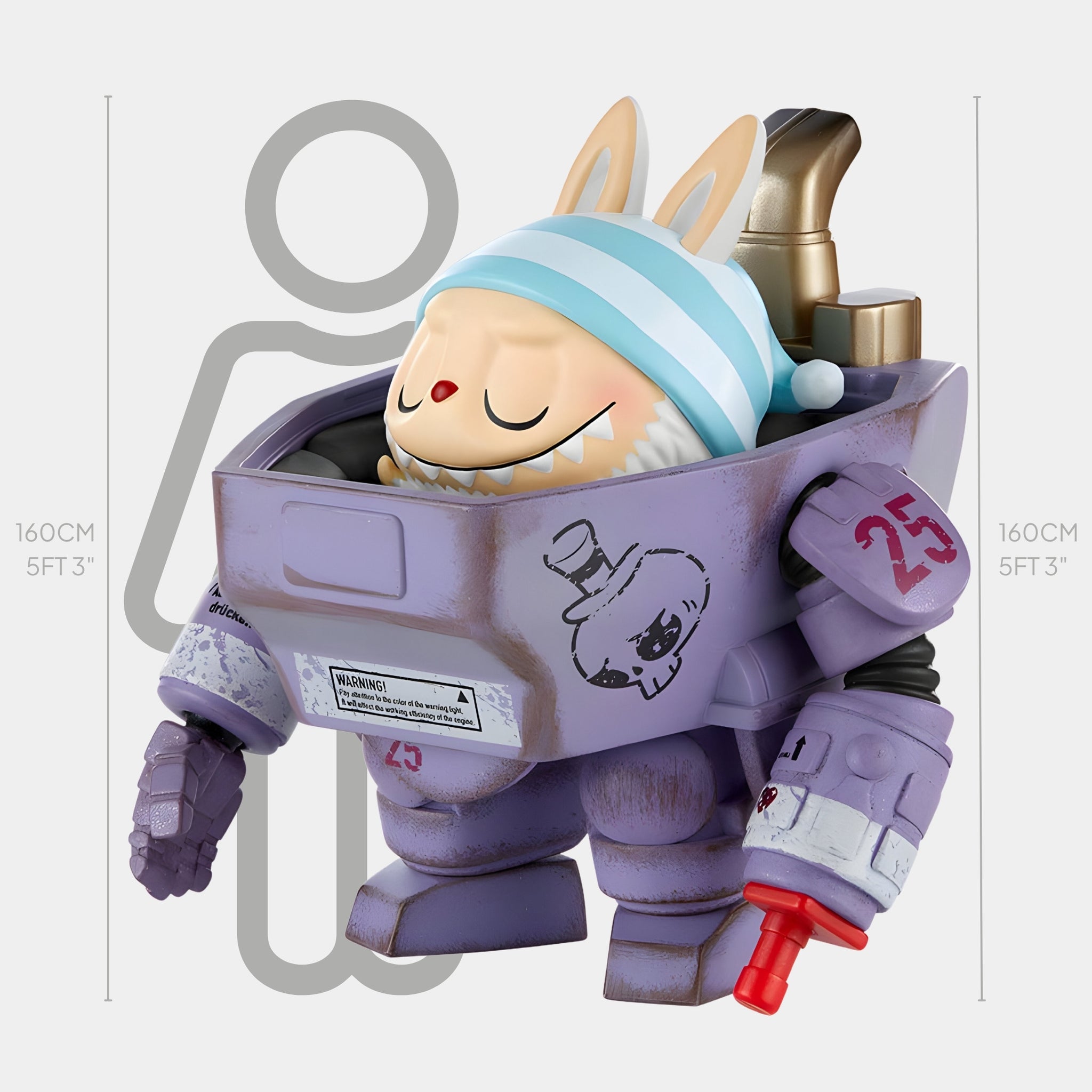 Sleepwalker Labubu Mecha Sculpture 160cm | Large-Scale Statement Art