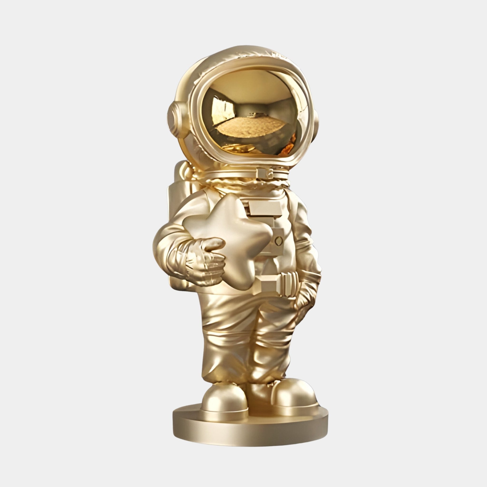 Celestial Gold Astronaut Star Figure 37cm | Giant Sculptures