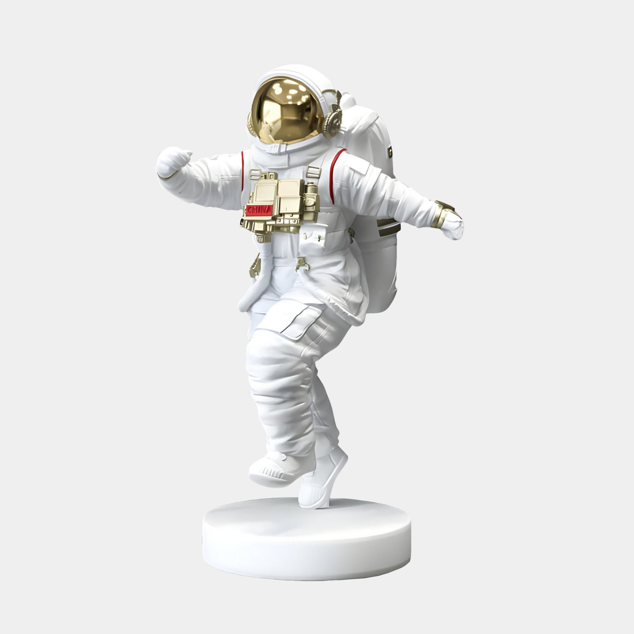 White Space Astronaut Strider Sculpture 58cm | Compact Space Accent