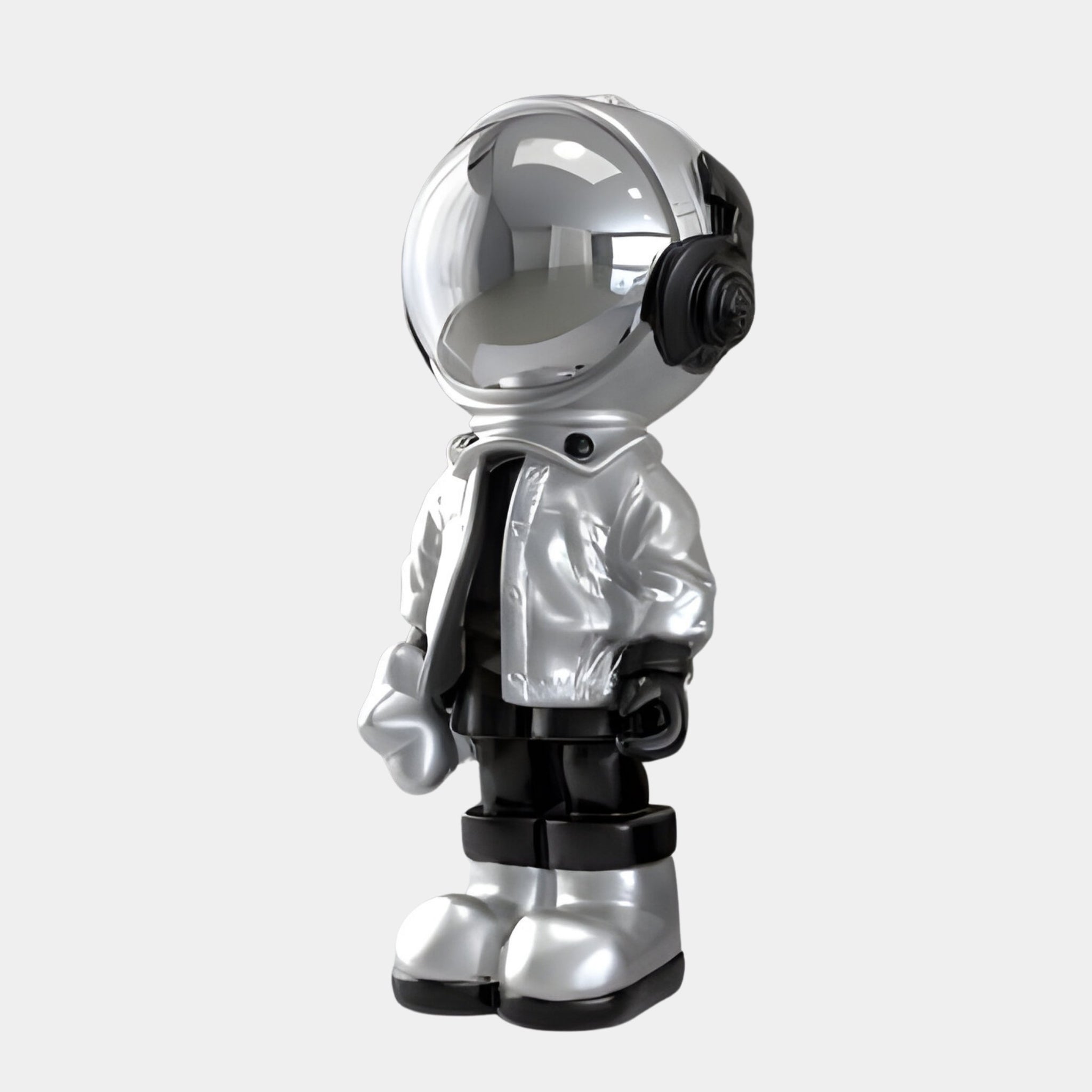 Lunar Silver Astronaut 70cm | Futuristic Beats Sculpture