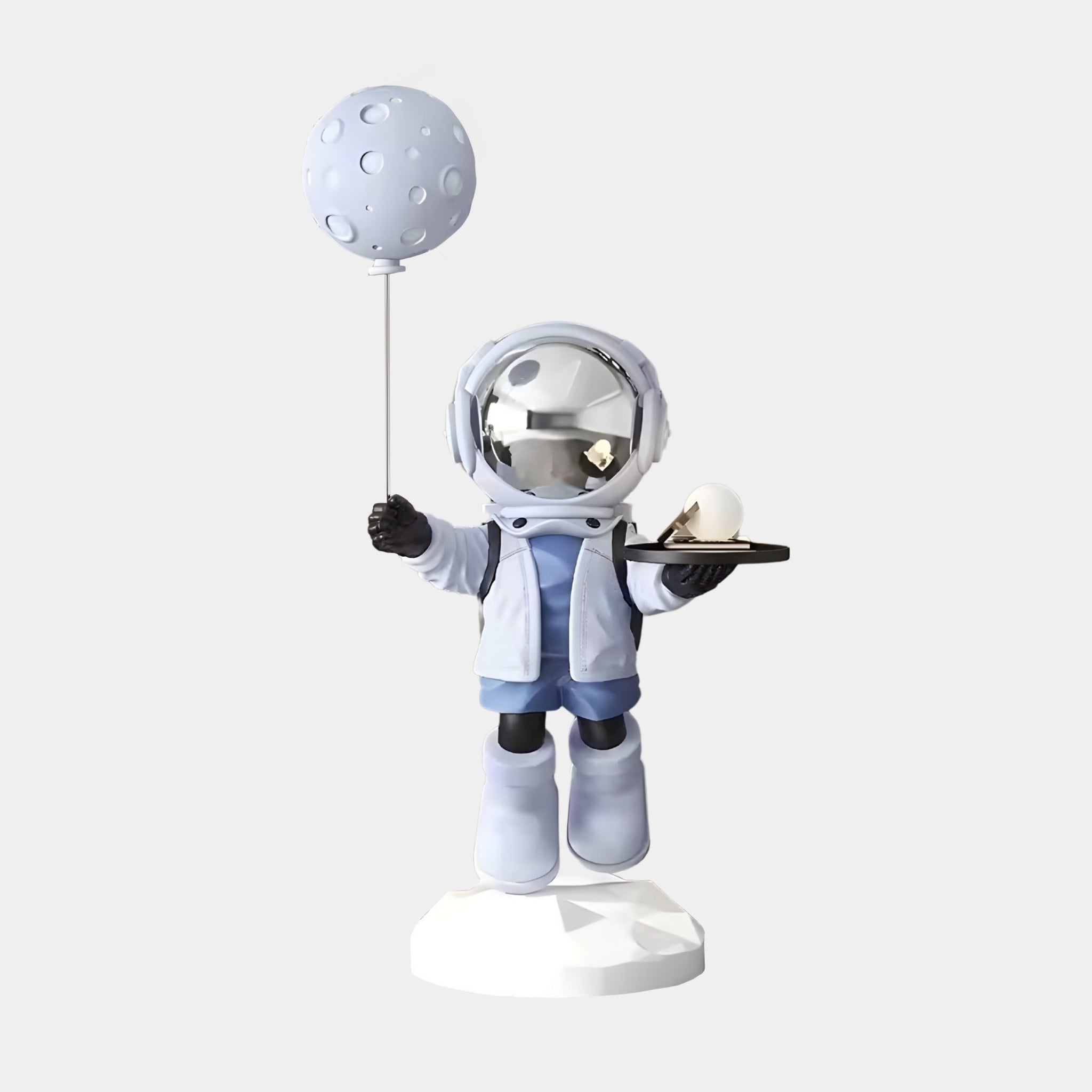 Cosmic Sky Astronaut Butler Sculpture 80cm | Whimsical Accent