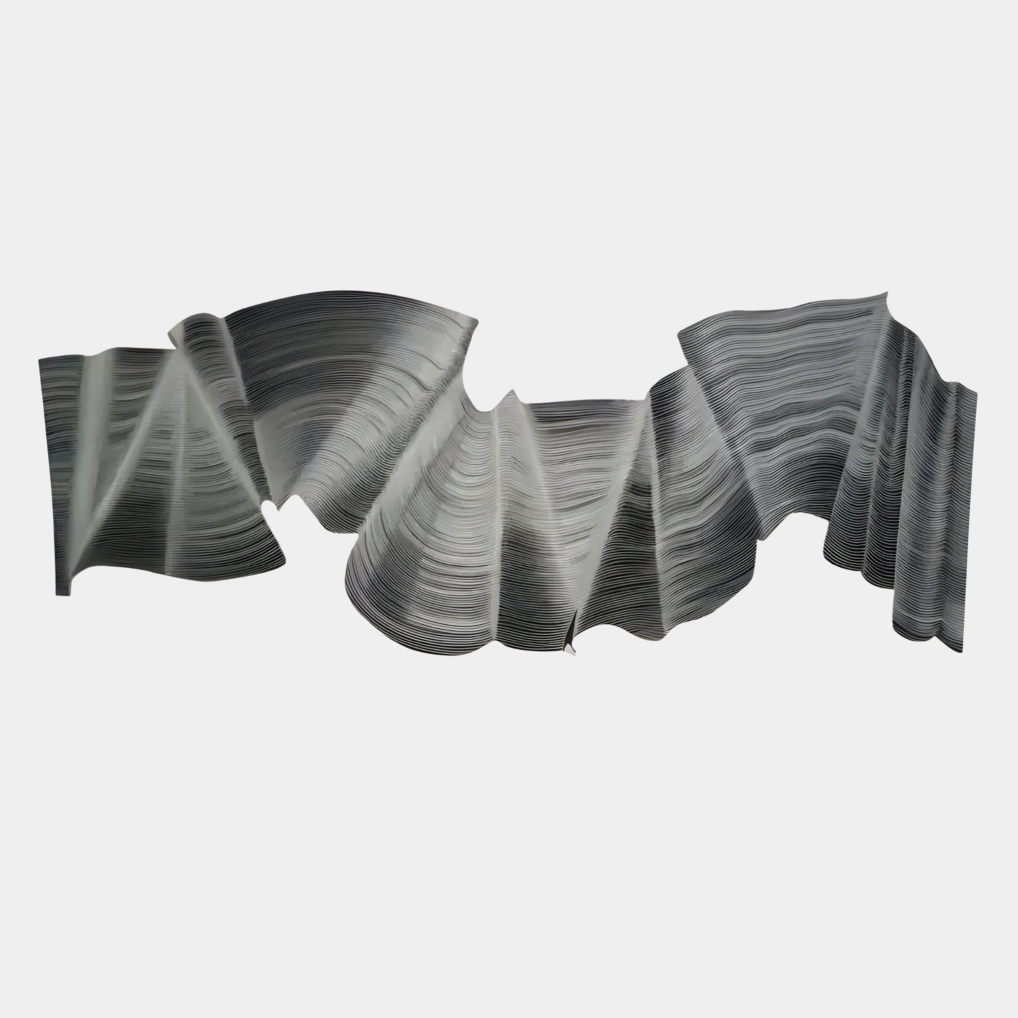 Rollscape Grey Flow Enamel Wall Art | Modern Luxury Decor