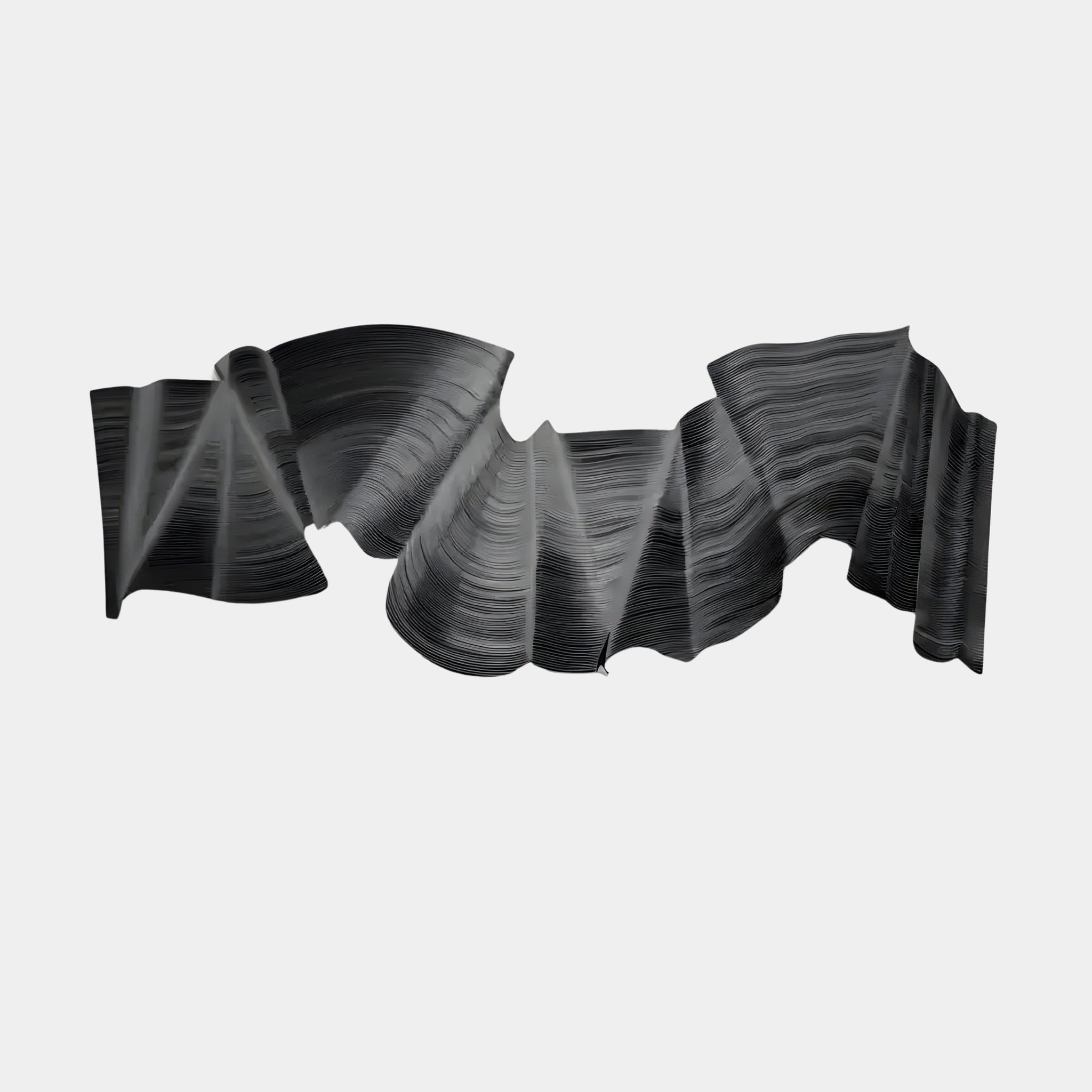 Rollscape Charcoal Flow Enamel Wall Art | Modern High-End interiors