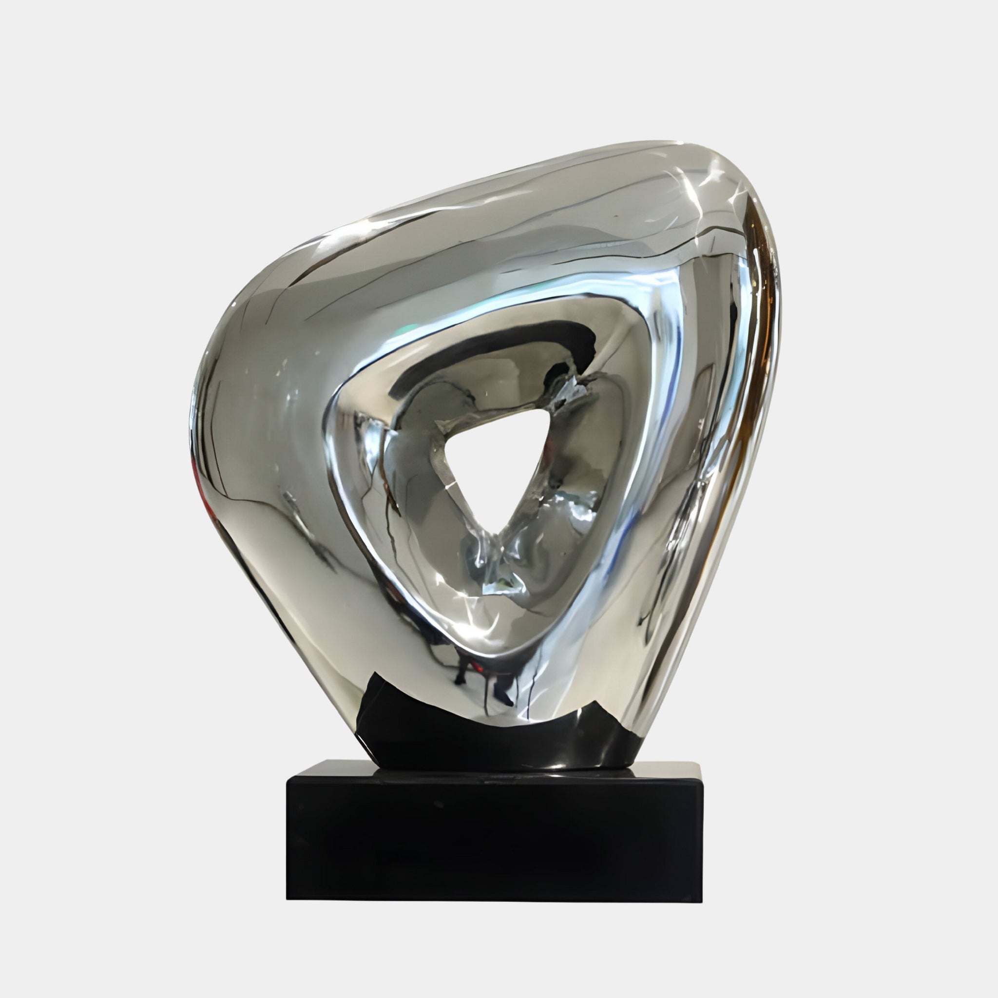 Oculus II Abstract Stainless Steel Sculpture - 54cm | Modern Art