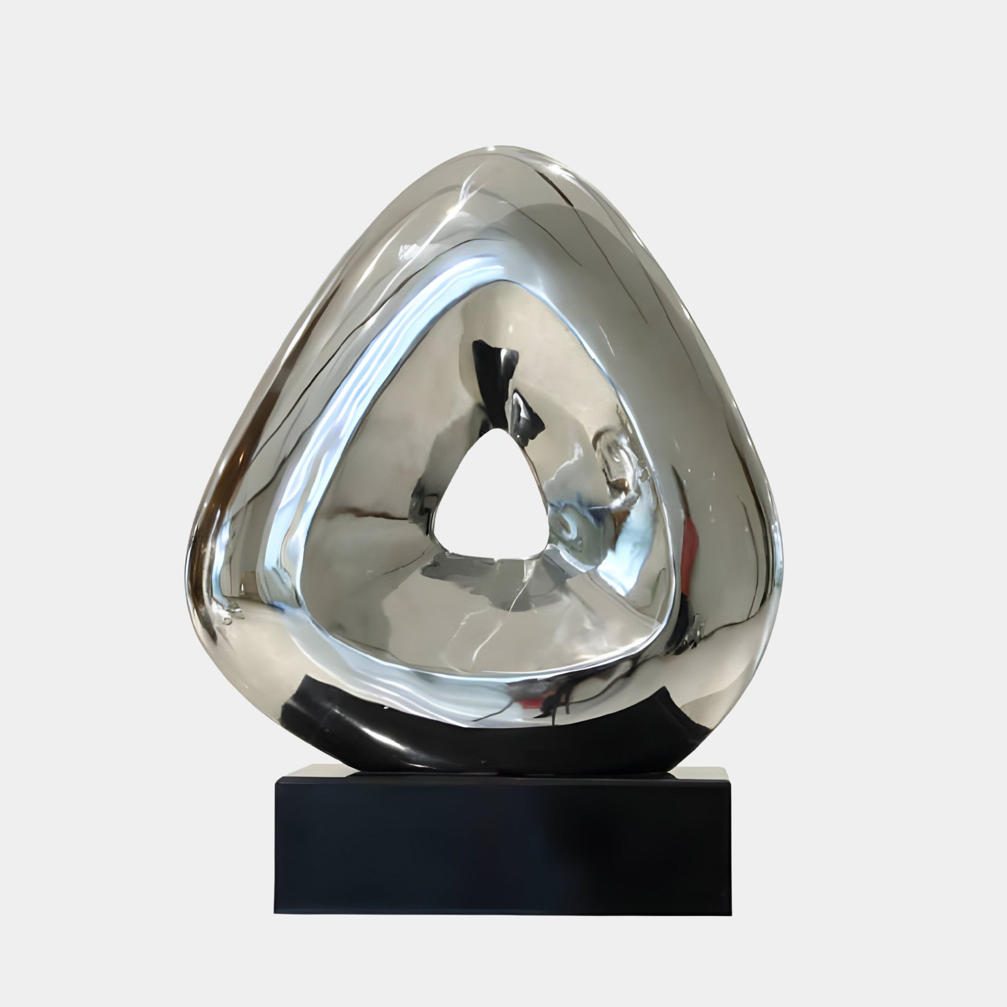 Oculus III Abstract Stainless Steel Sculpture - 35cm | Modern Art