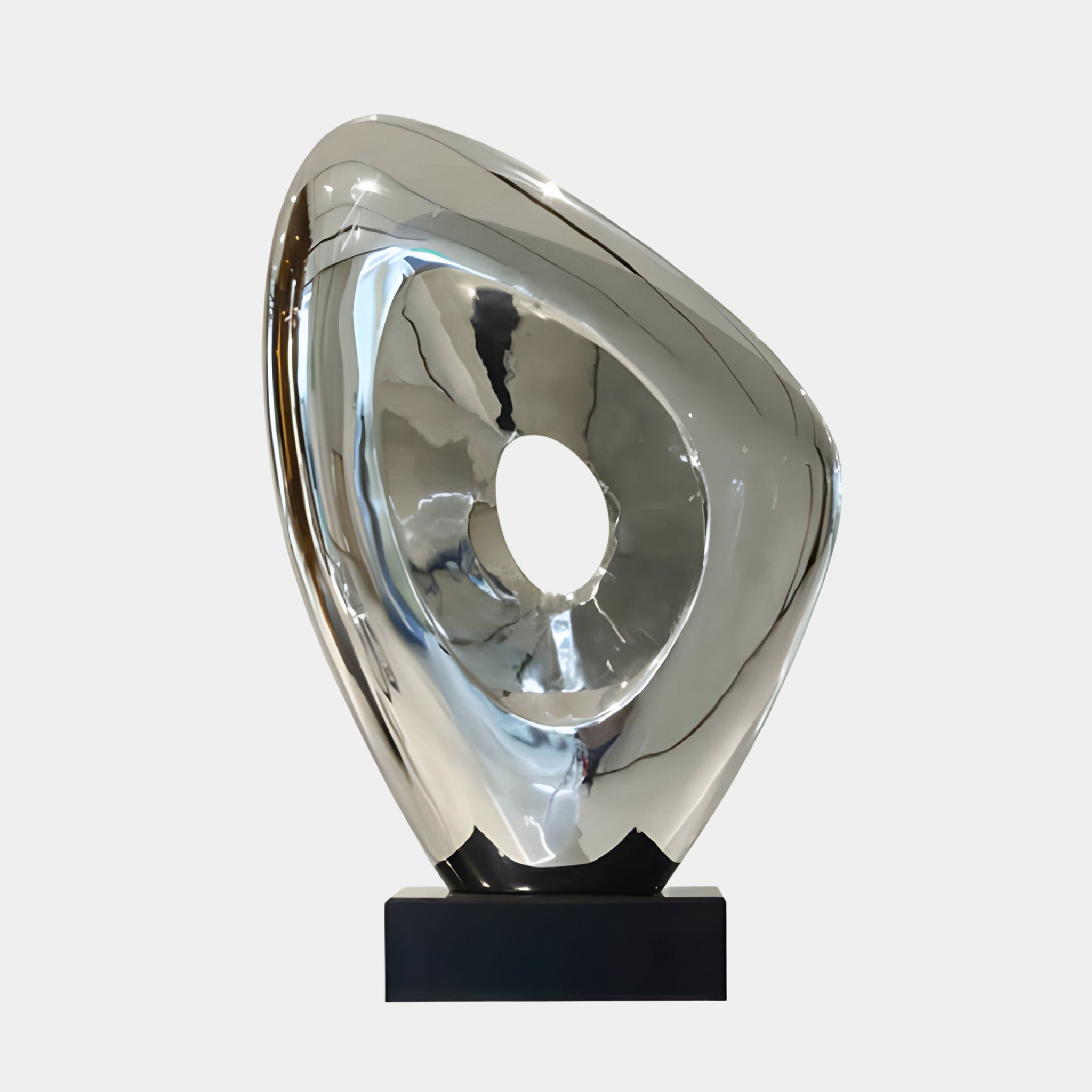 Oculus Abstract Stainless Steel Sculpture - 54cm | Modern Art