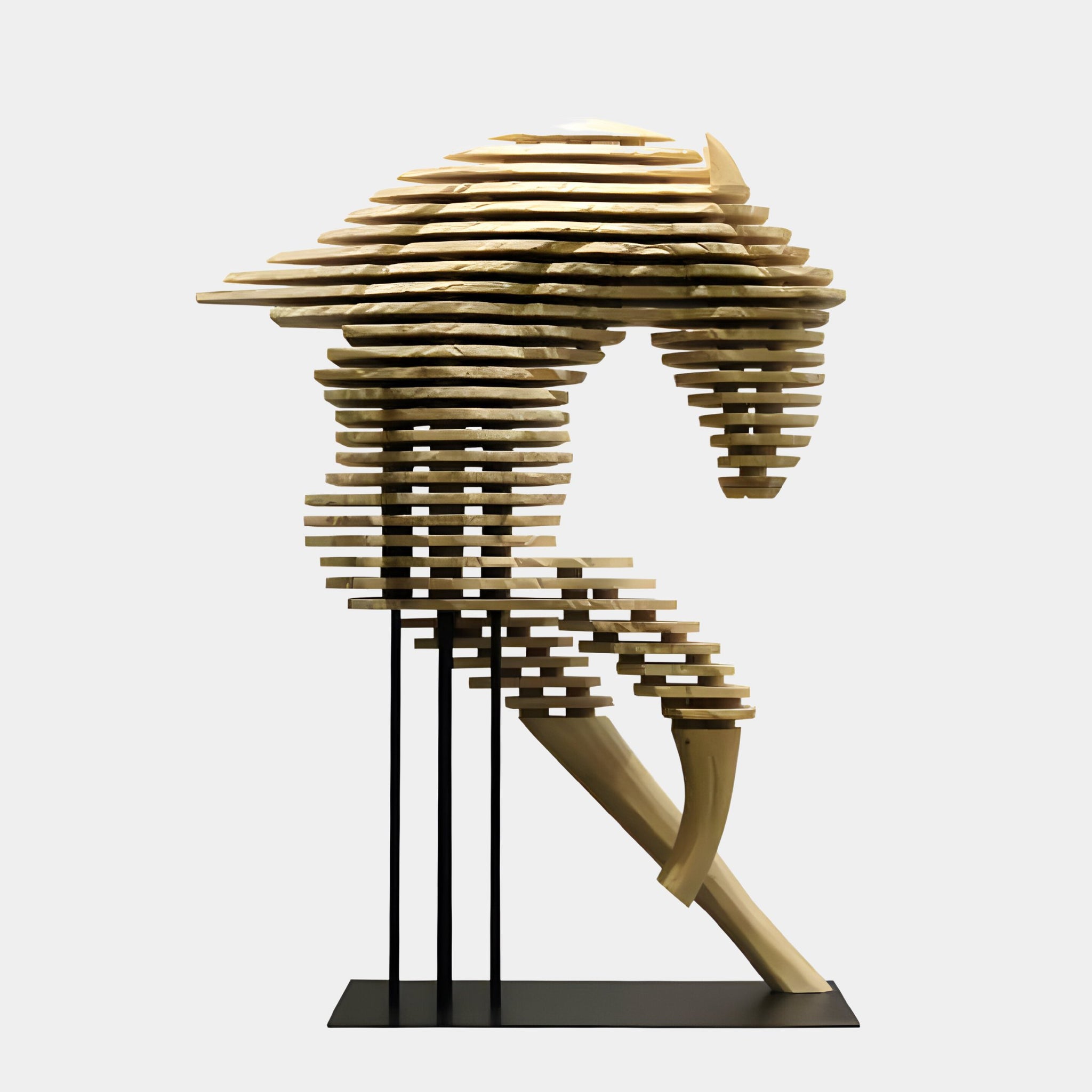 Rising Stallion Steel Horse Sculpture - 160cm | Majestic Art Piece