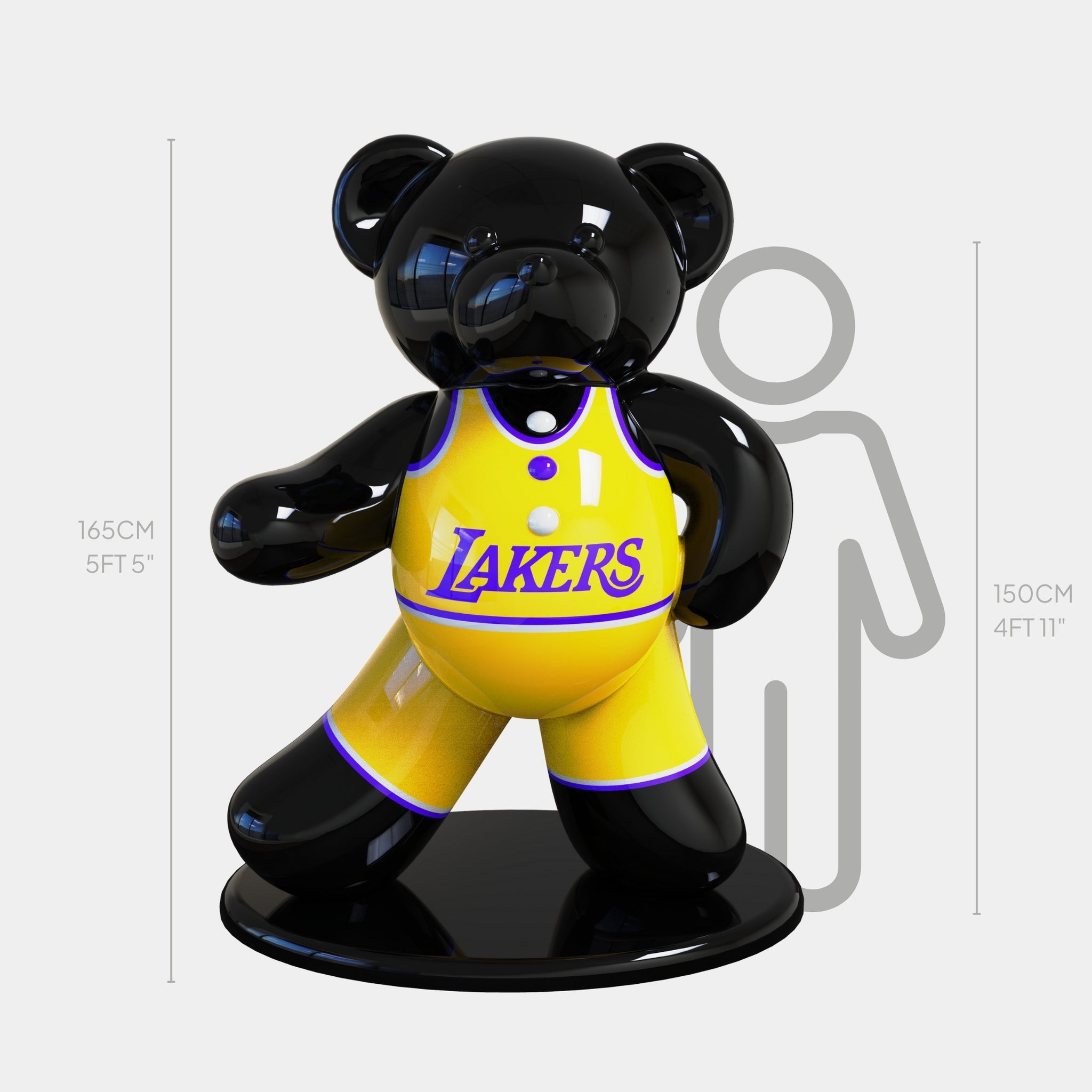 Gacko Lakers Bear Sculpture 165cm | Limited Edition Art