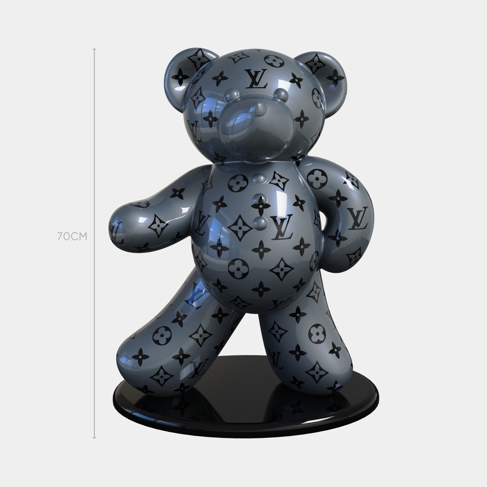 Gacko Grey LV Bear Sculpture 70cm | Limited Edition Art