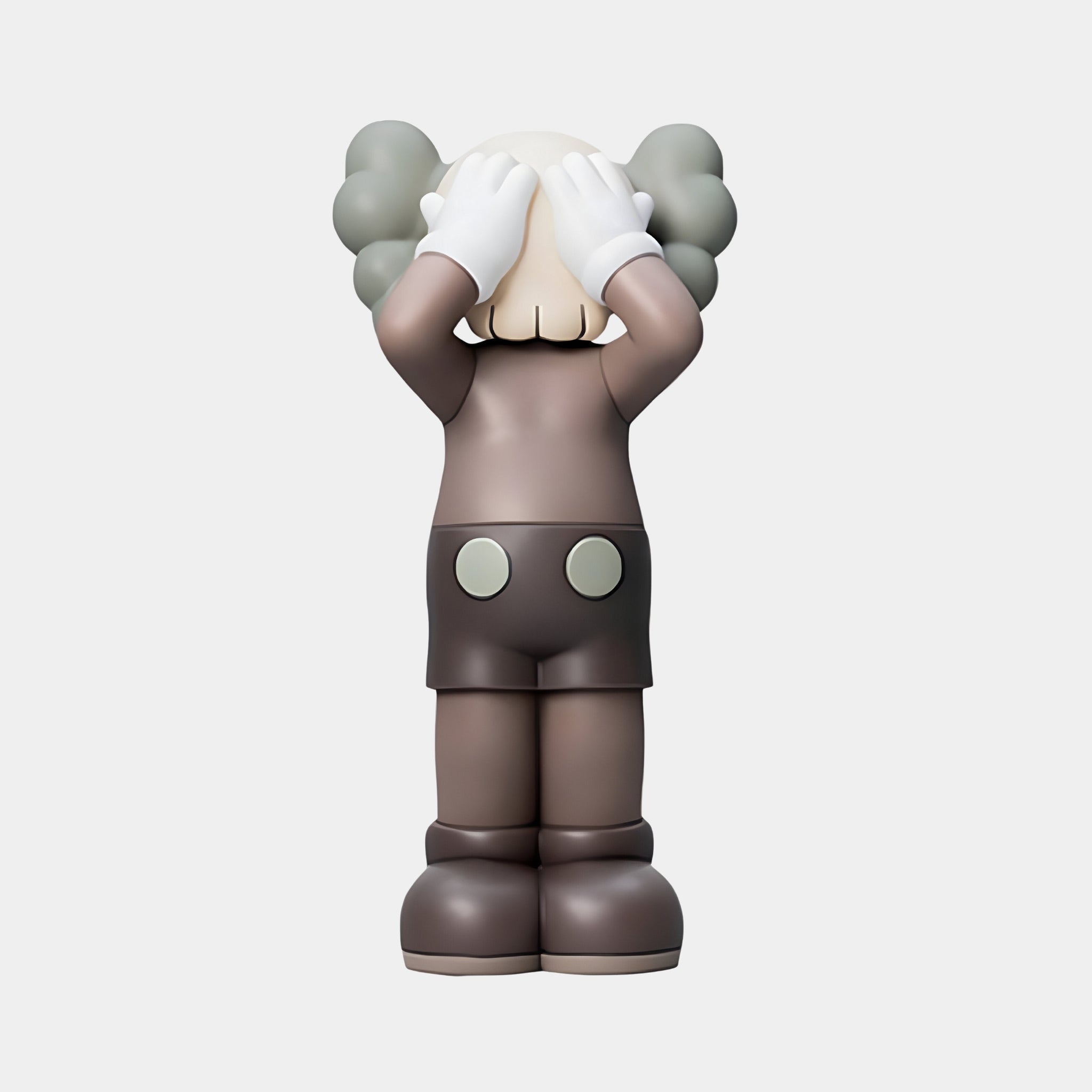 Hazelnut Brown Iconify Silent Cry Sculpture - 91cm | Subtle Anguish