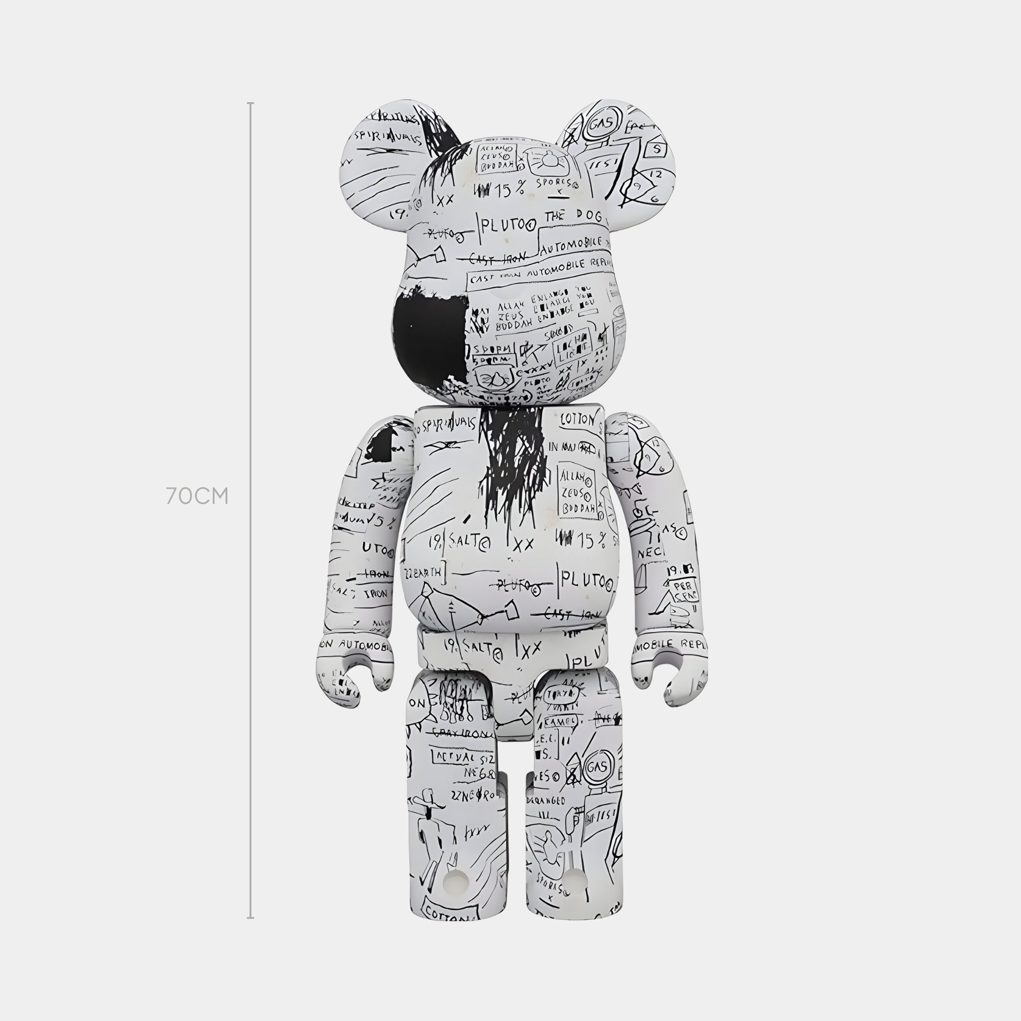 Inkstorm Study Bear Sculpture | 70cm Graffiti Art Figure
