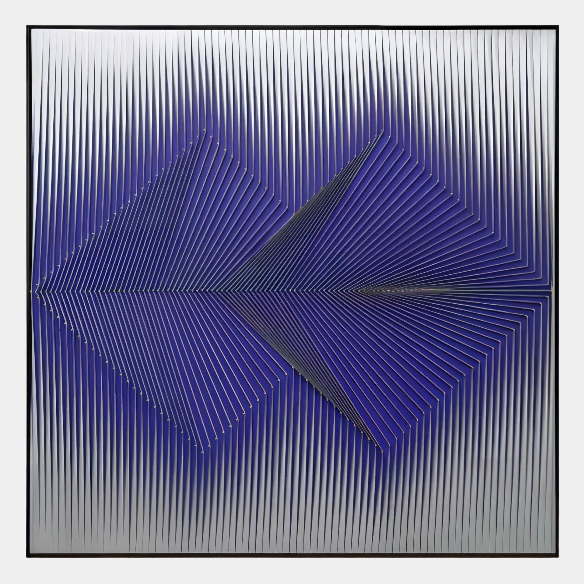 Vectra Purple Chevron Leather Wall Art | 3D Gradient Panel