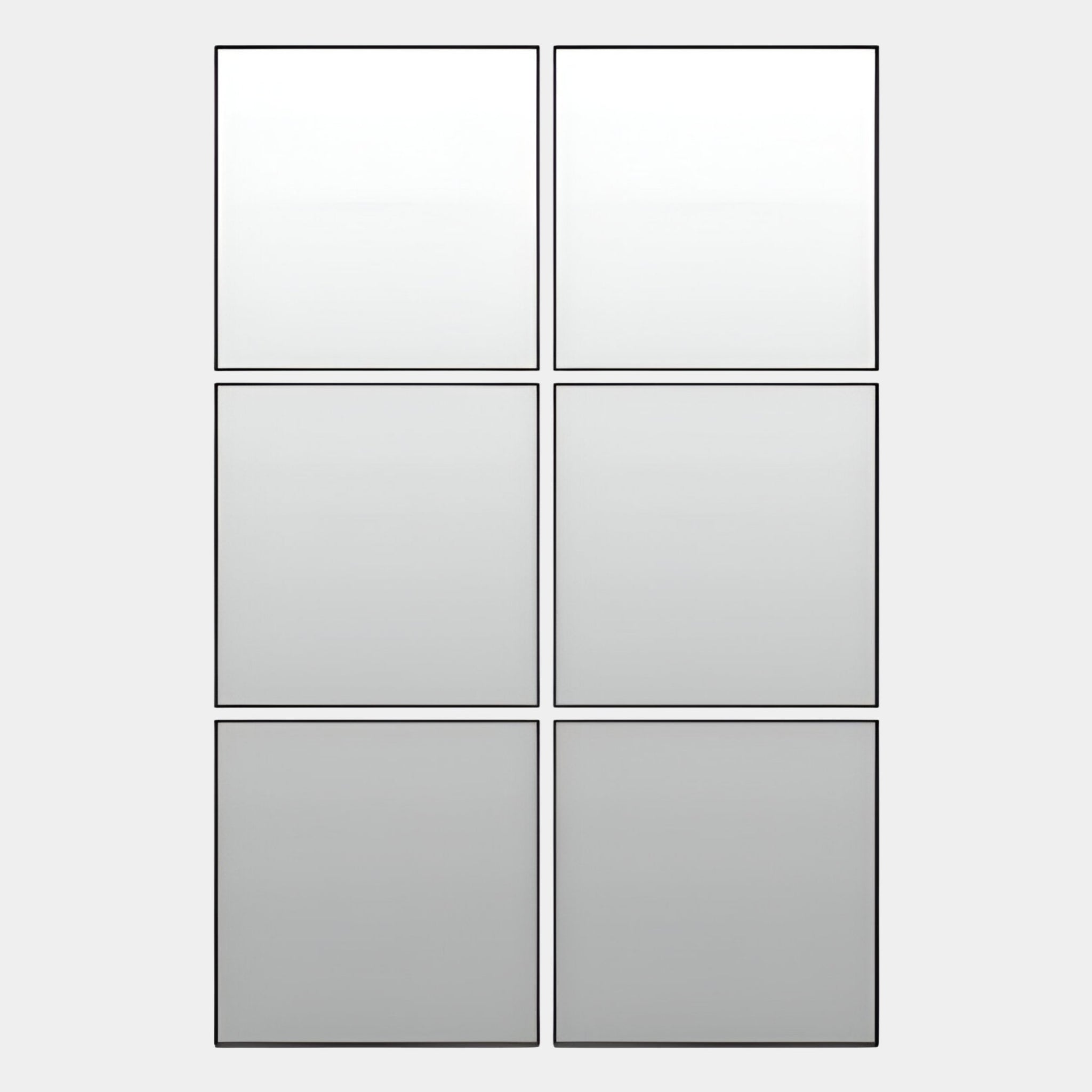 Quadria 6-Panel Grid Wall Mirror | Giant Sculptures