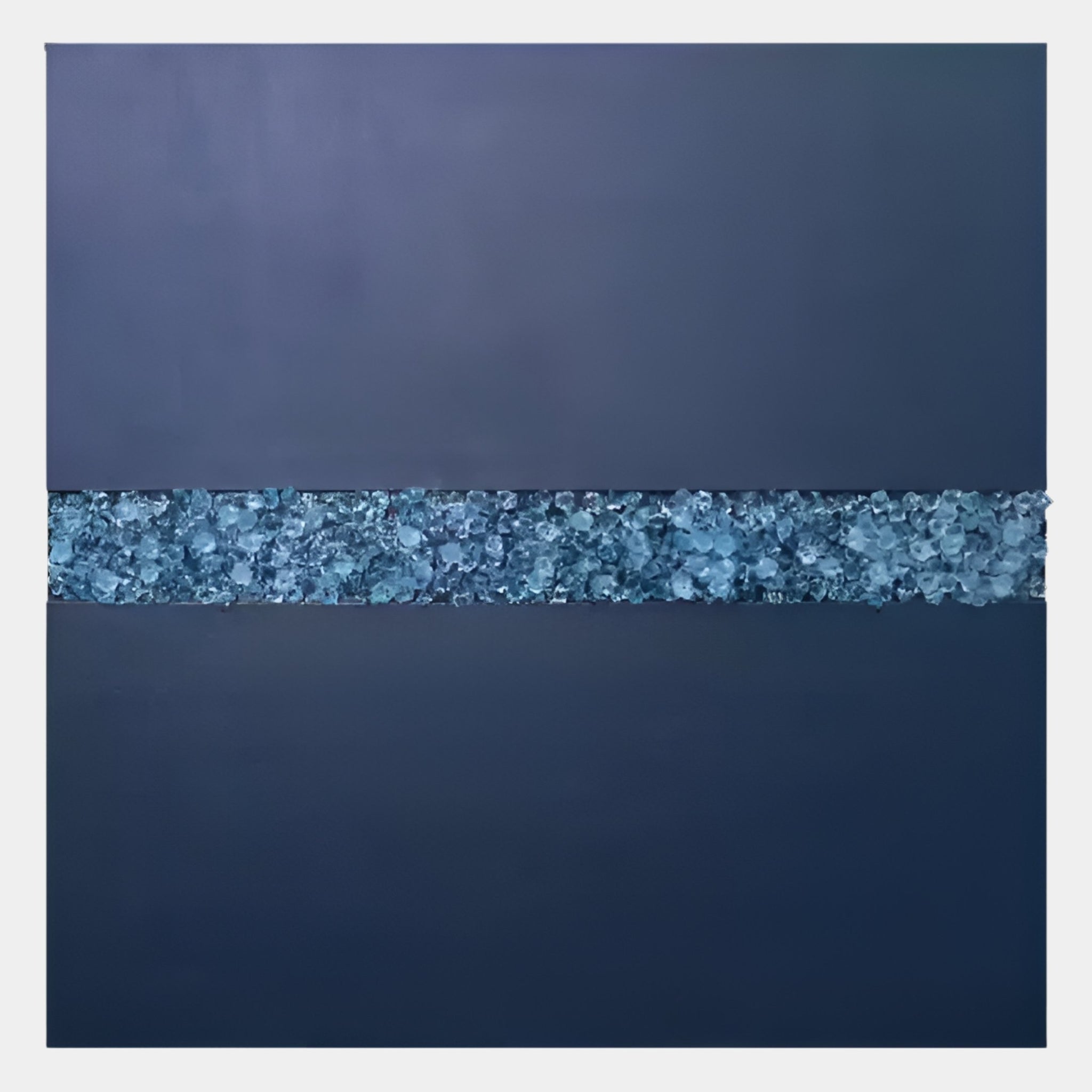 Cryolume Midnight Blue Crystal 3D Wall Art | Abstract Luxury