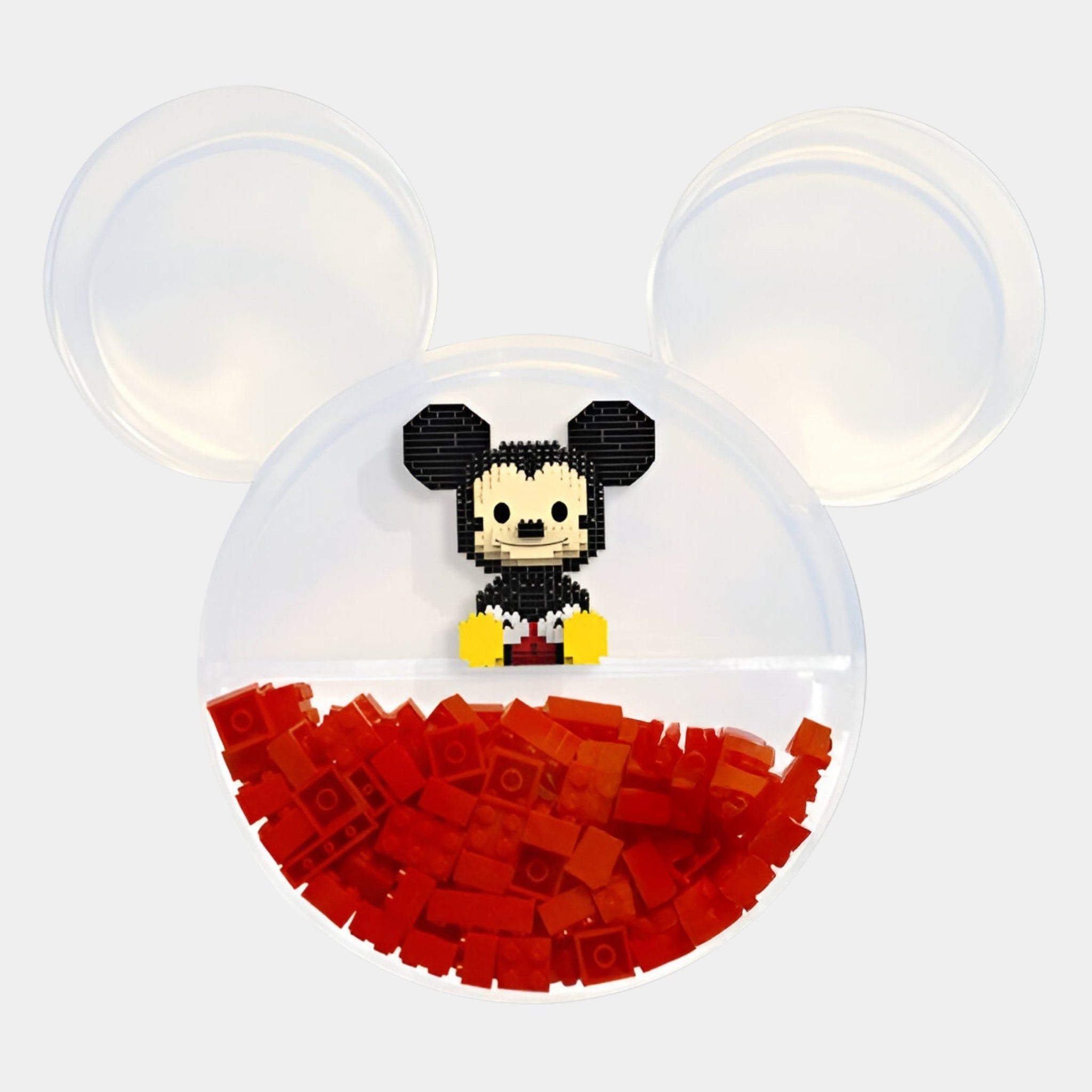 Blockform Classic Mickey Brick Acrylic 3D Wall Art | Lego-Inspired Decor