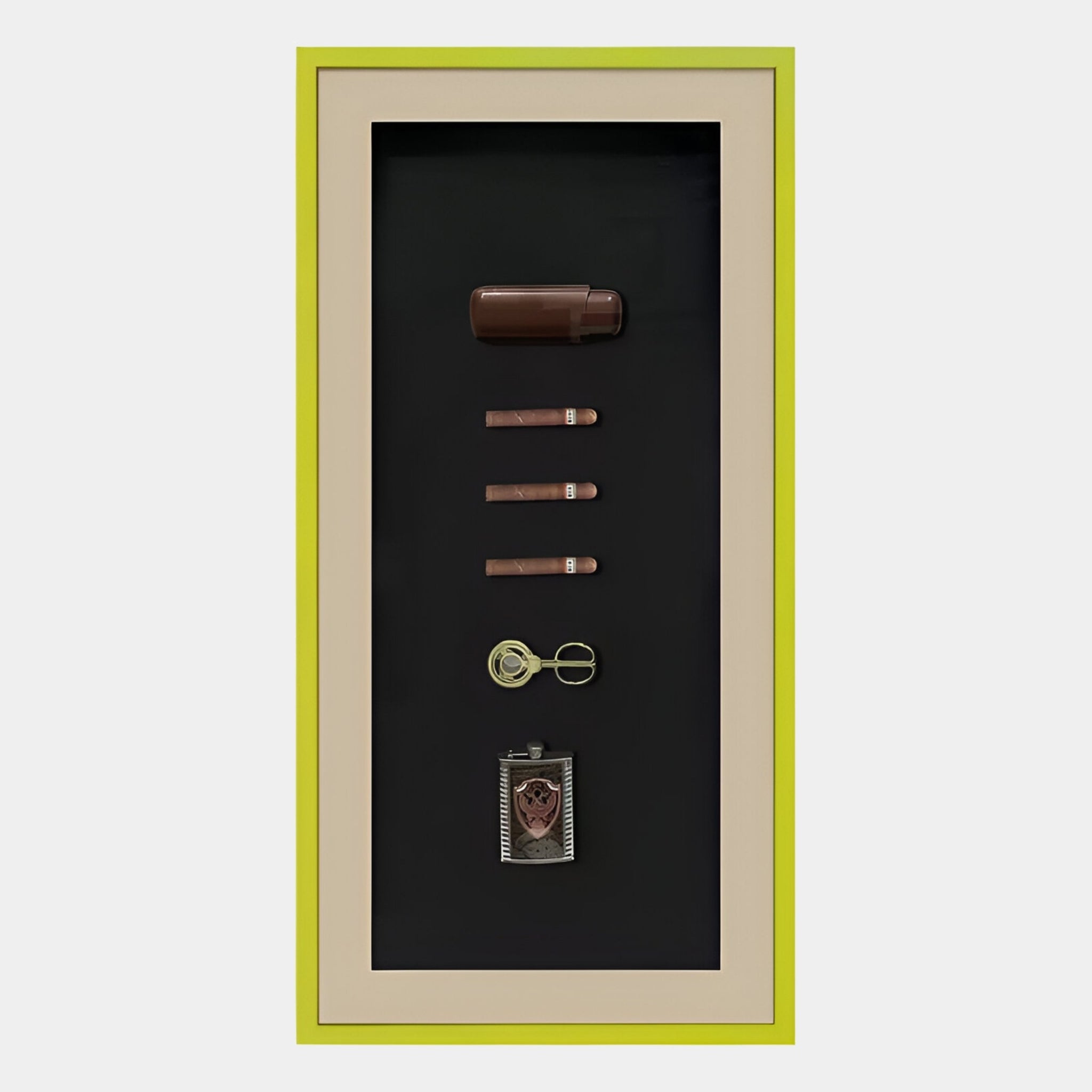Tabacora Cigar Case Framed 3D Wall Art | Giant Sculptures