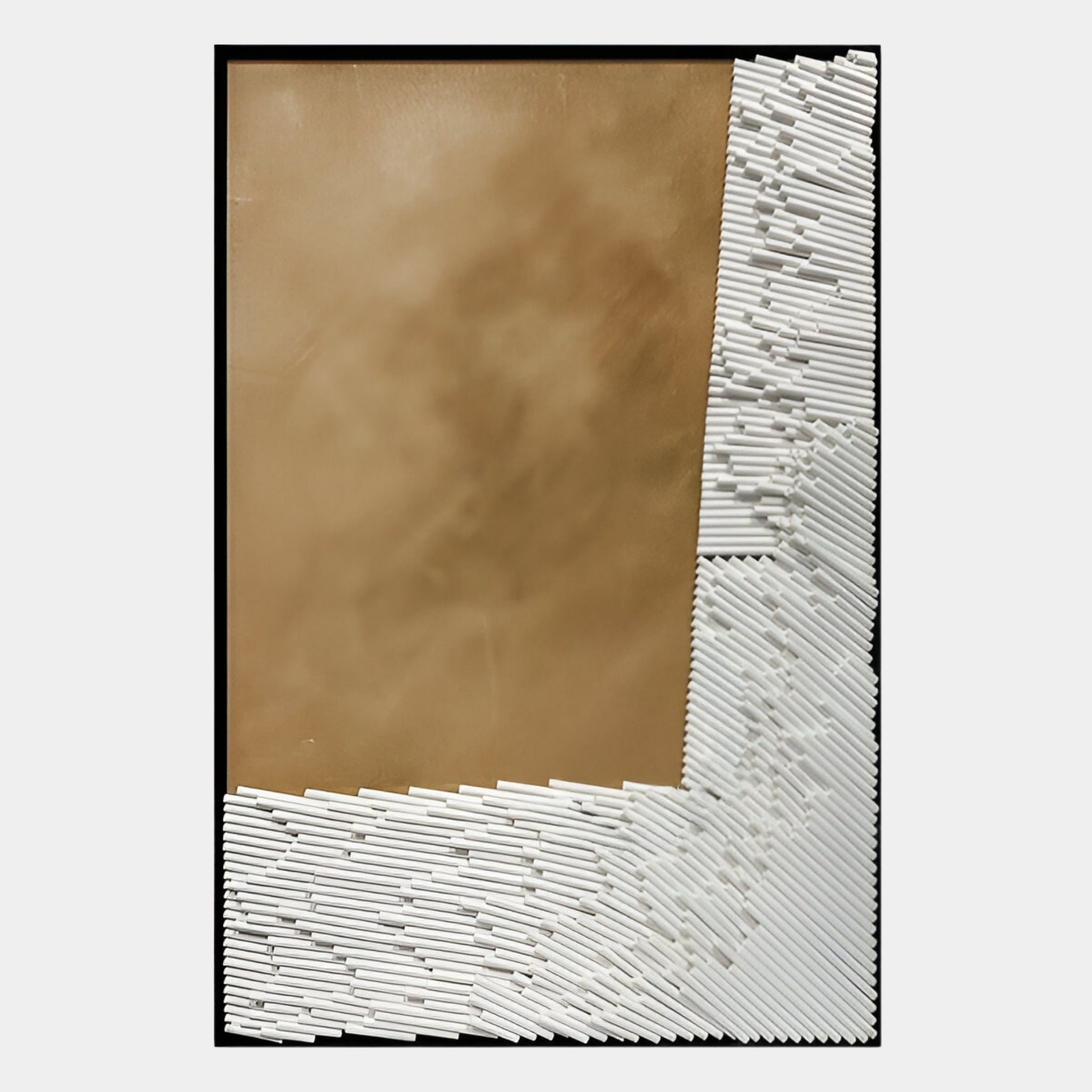 Cartura Bronze & White Fold 3D Wall Art | Giant Sculptures