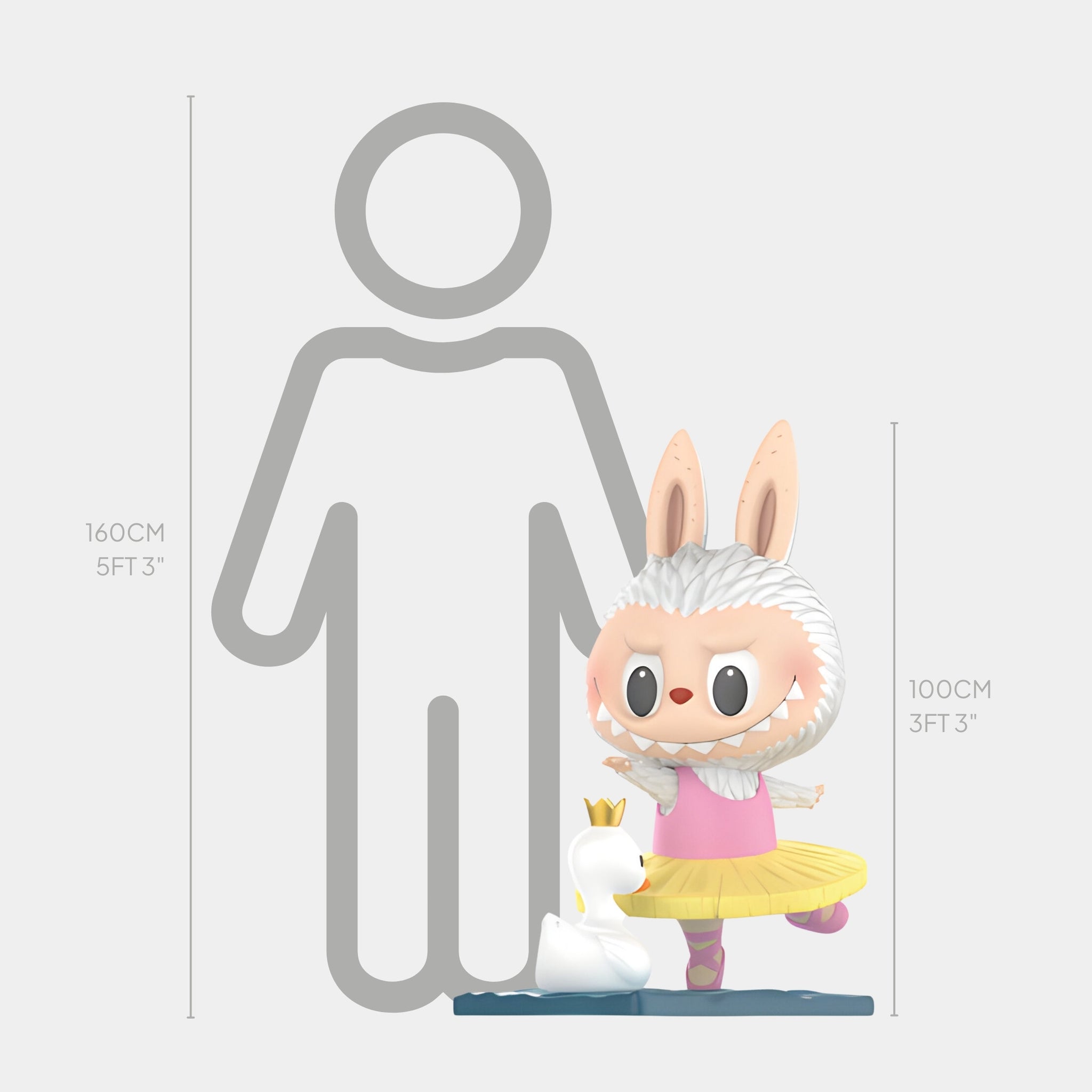 Pineapple Fruit Labubu Sculpture 100cm | Novelty Décor Figure