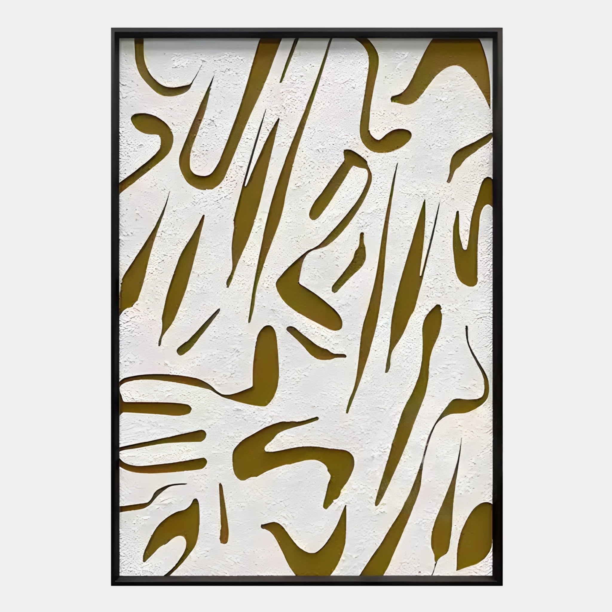 Dunari Olive Trace II 3D Wall Art | Sculptural Organic Relief