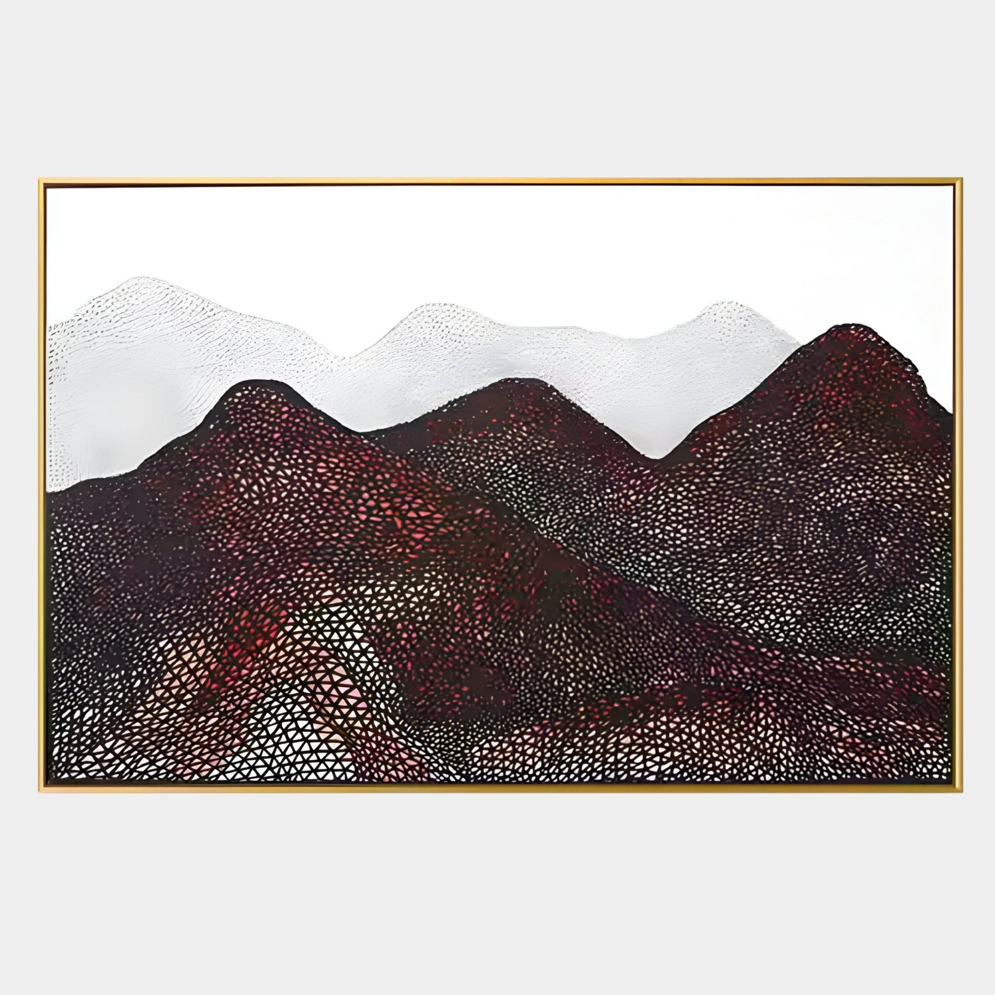 Caelora Sculpted Mesh 3D Wall Art | Carved Landscape Panel
