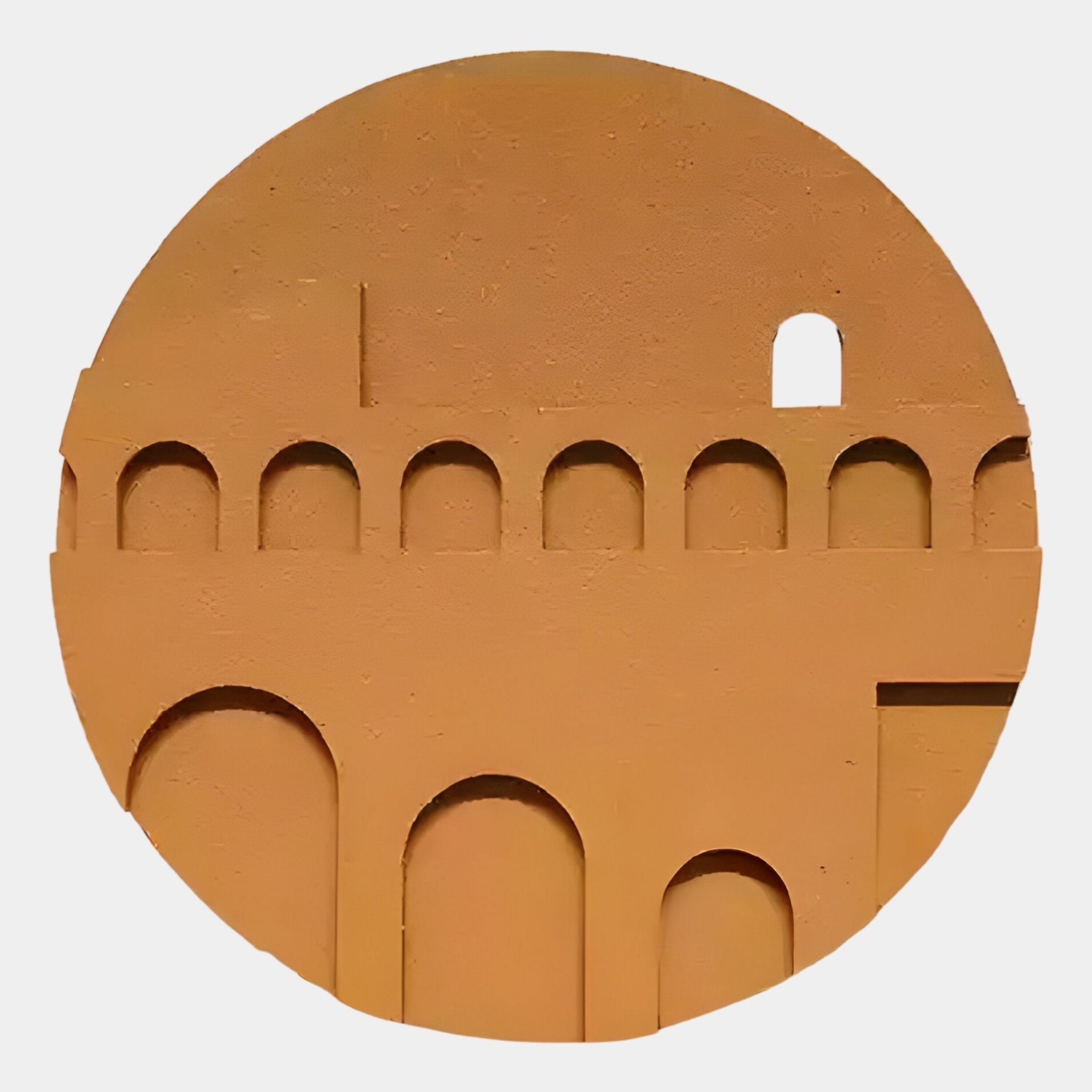 Arcuza Ochre II 3D Wall Art | Warm Sculptural Relief