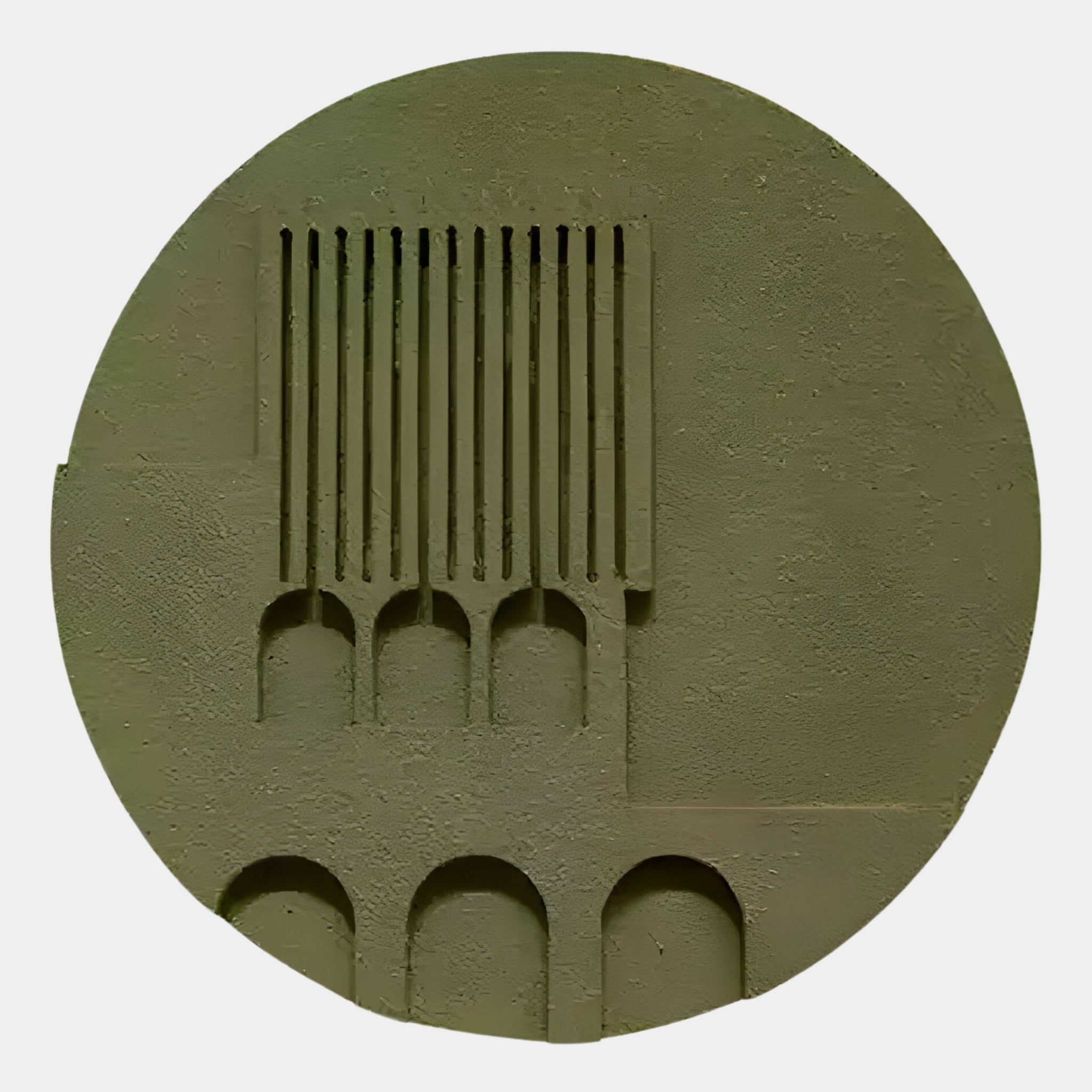 Arcuza Olive I 3D Carving Wall Art | Sculptural Architectural Accent