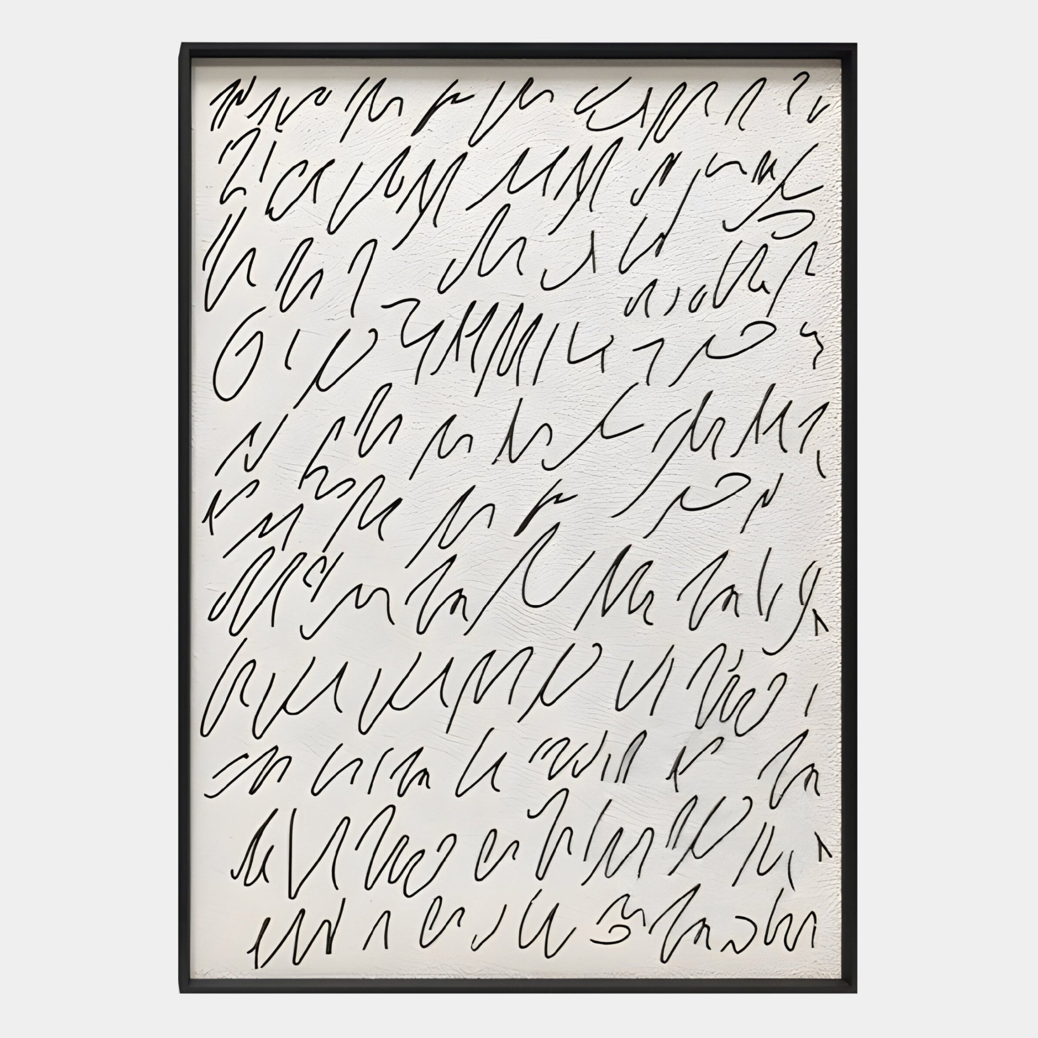 Scriptera Fluid Script 3D Wall Art | Abstract Cursive Carving