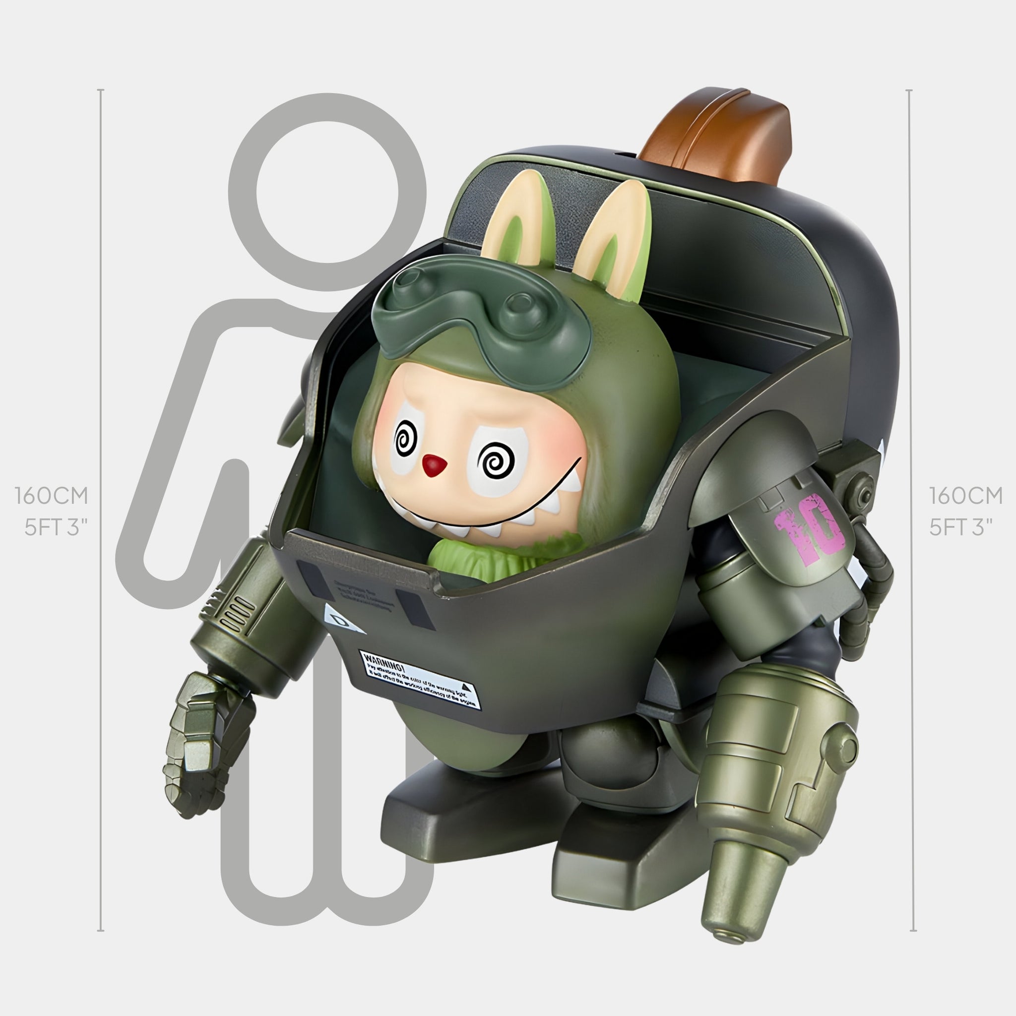 Psyclone Labubu Mecha Sculpture 160cm | Life-Size Character Art