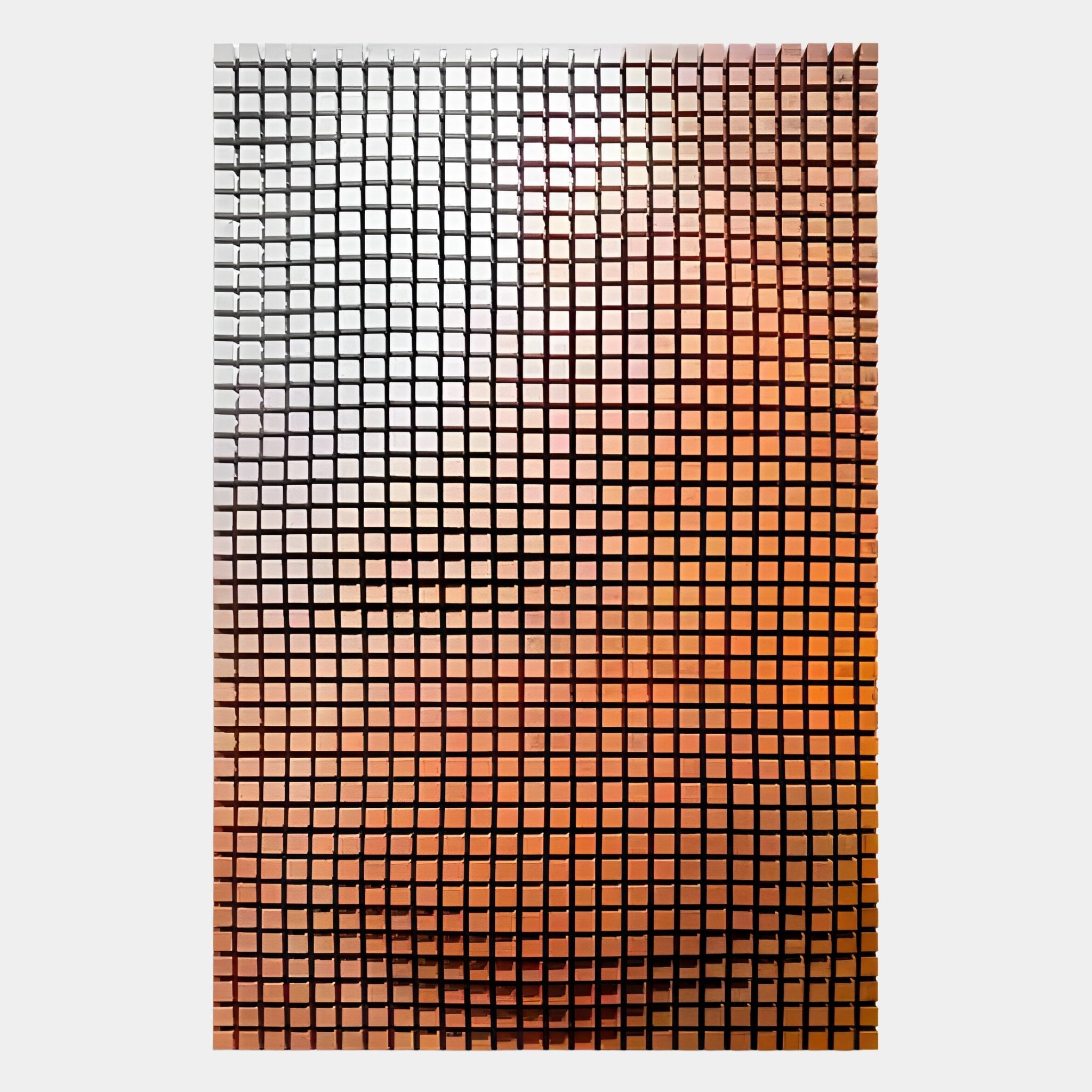 Reflexion Sunset Cube Mosaic 3D Wall Art | Vibrant Wooden Design