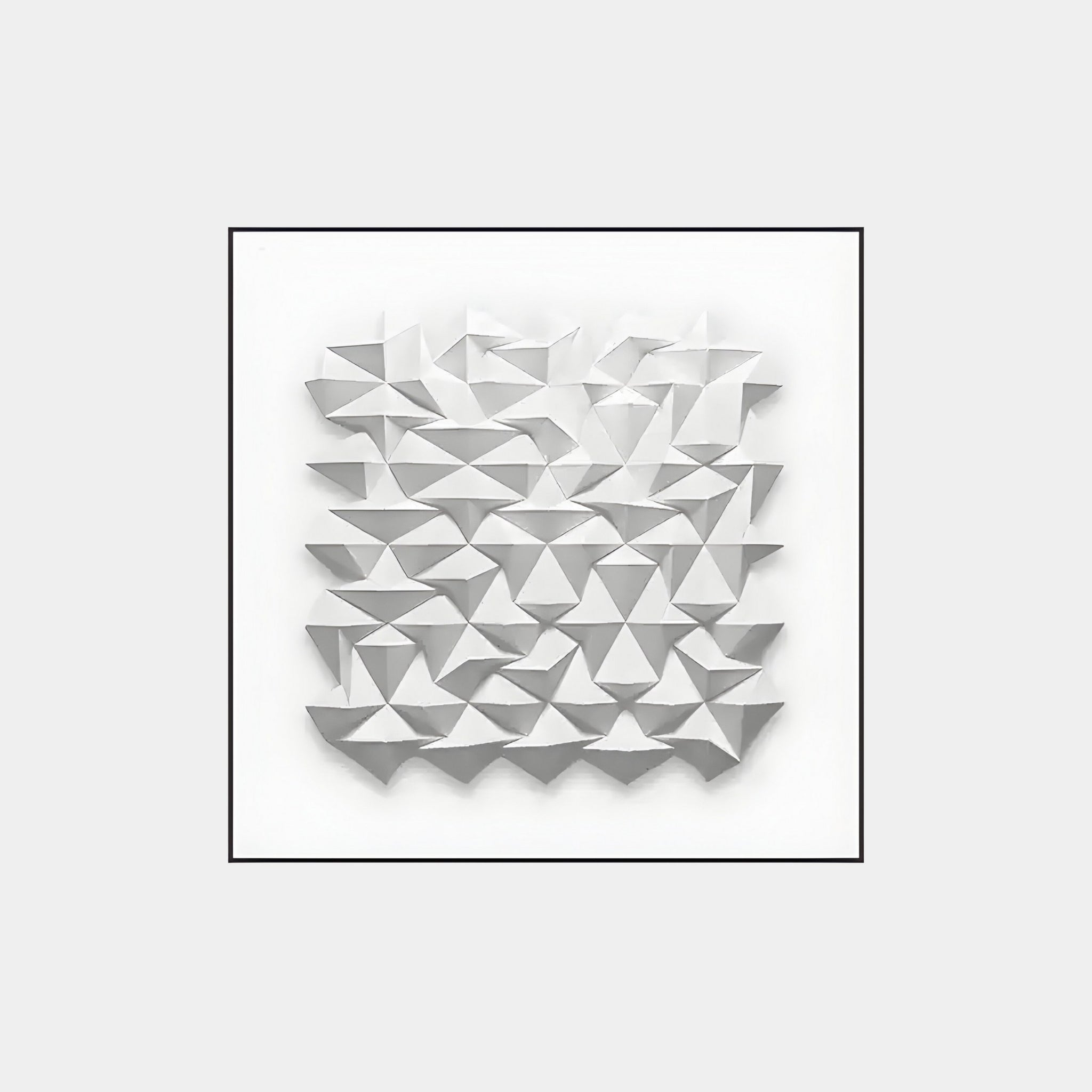 Geometrica Starburst White 3D Wall Art | Hand-Painted Wood Relief