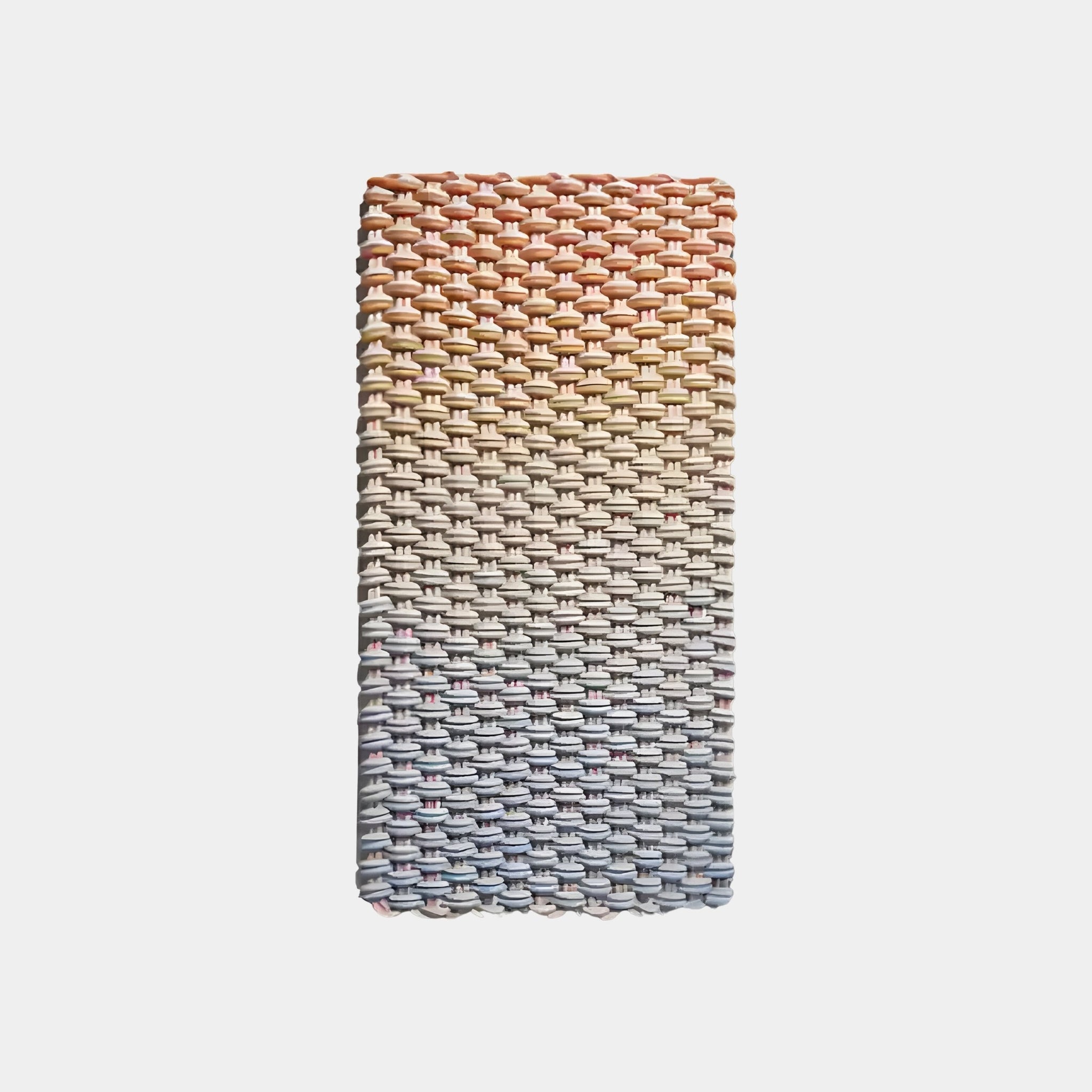 Spectrum Weave Vertical Wood Relief 3D Wall Art | Warm Neutrals Décor