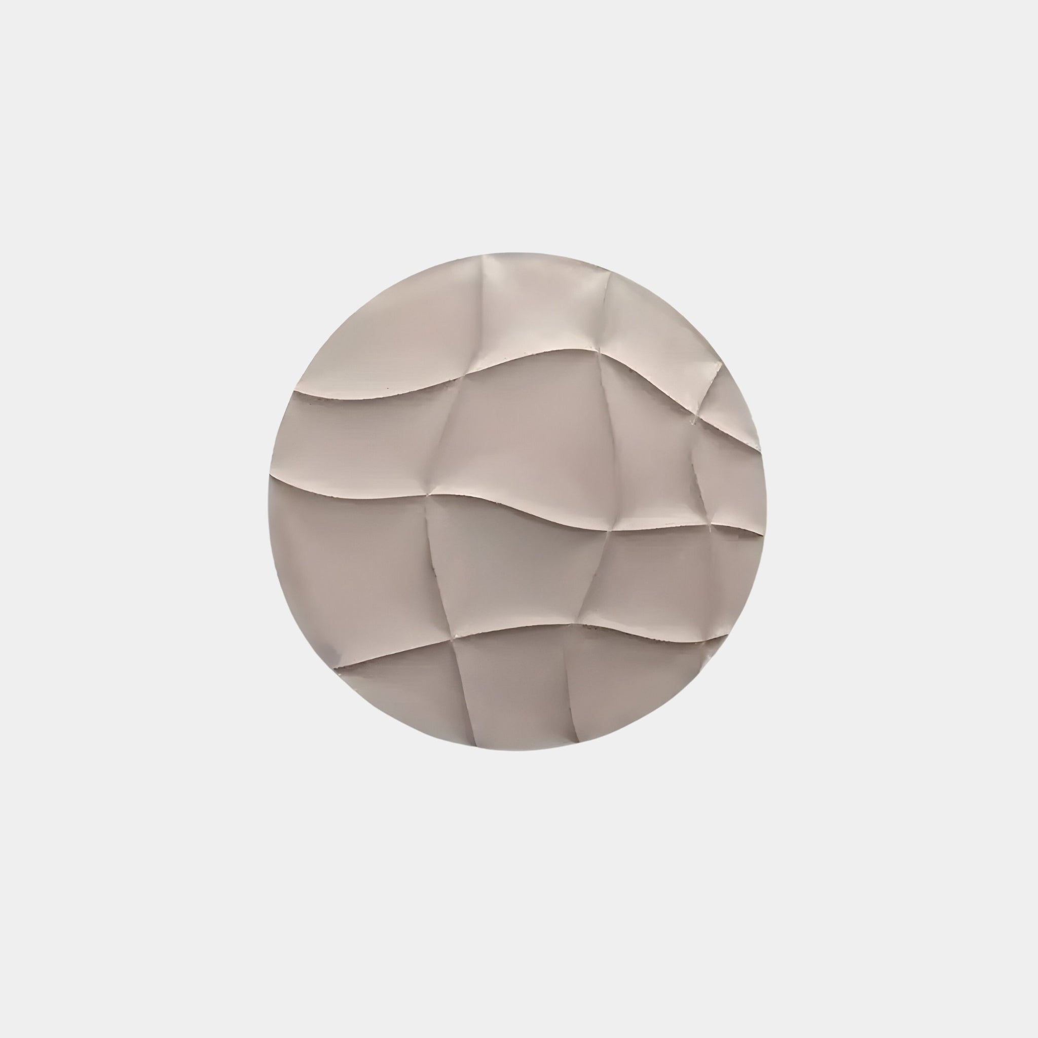 Orbura Ivory 3D Wood Relief Wall Art | Circular Sandstone Texture