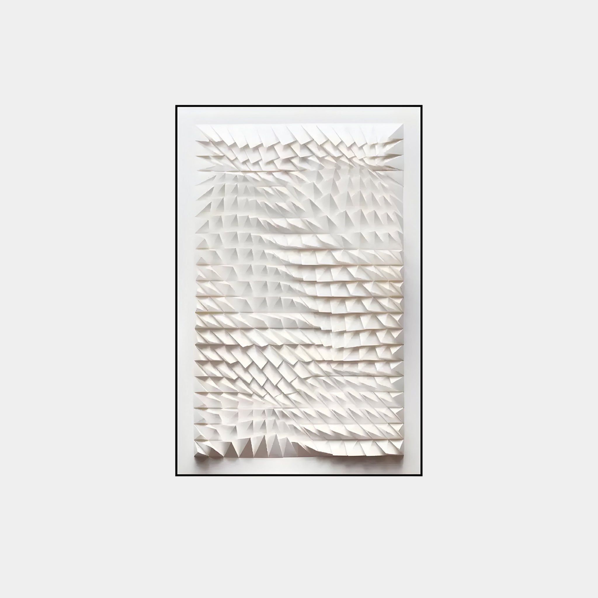 Elorium White Wood Relief 3D Wall Art | Serene Depth & Style