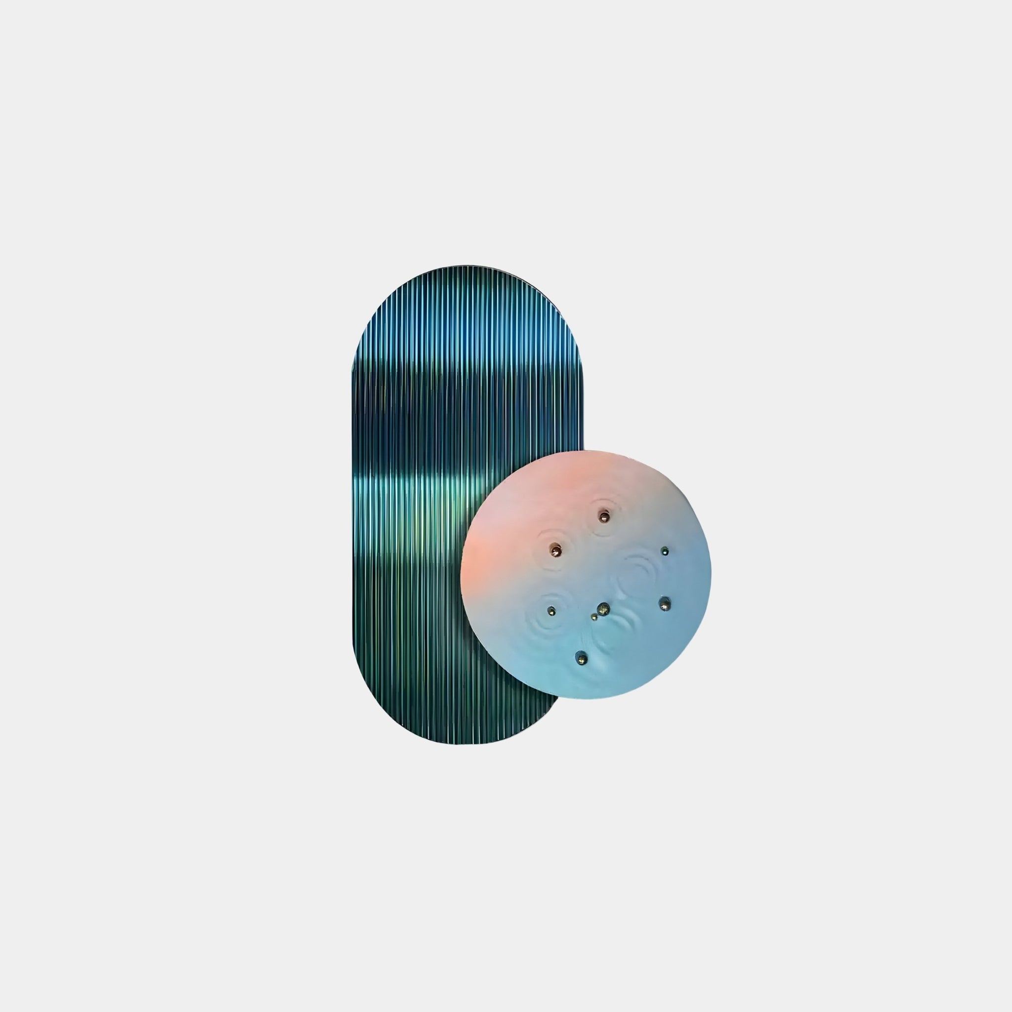 Embera Pastel Gradient 3D Wall Art | Subtle Layered Elegance