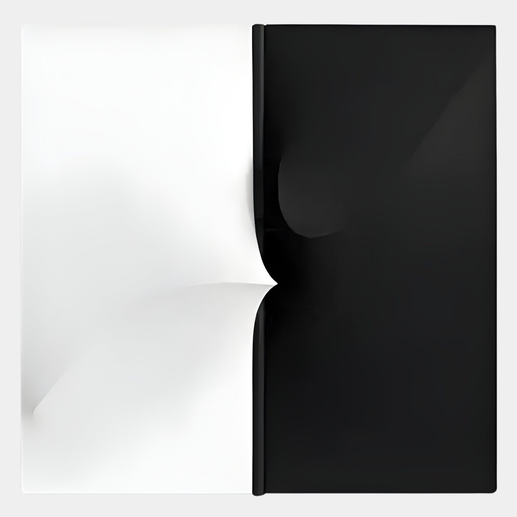 Delinea 3D Wood Relief Wall Art | Black & White Stretch Fabric Panel