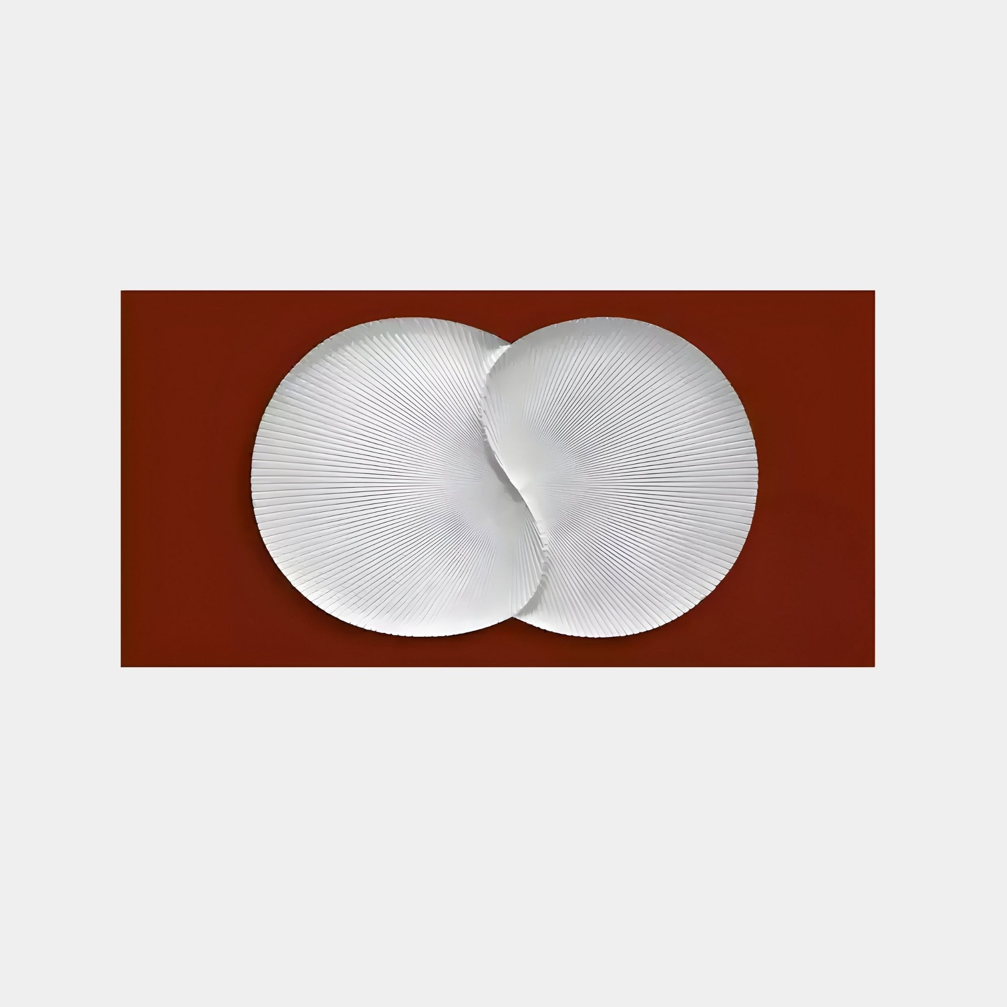 Artivio Red & White Wood Relief 3D Wall Art | Vibrant Minimalist Flow