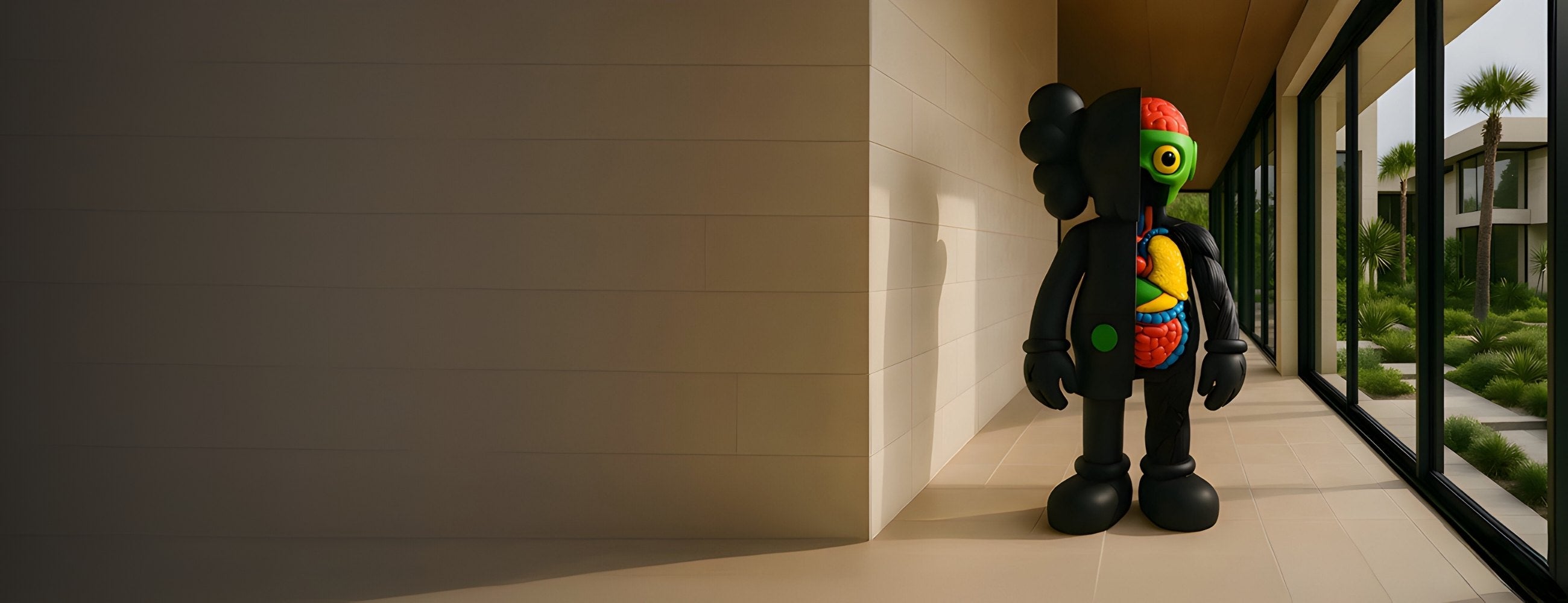 Fortune Wings Purple Labubu Sculpture 160cm | Life-Size Character Art