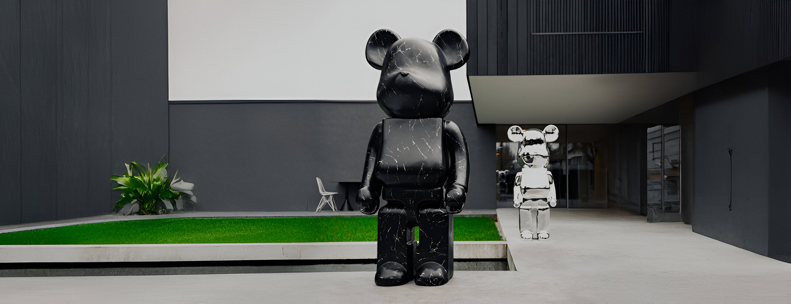 Grand Line Brook Labubu Sculpture | 100cm Anime Art Display