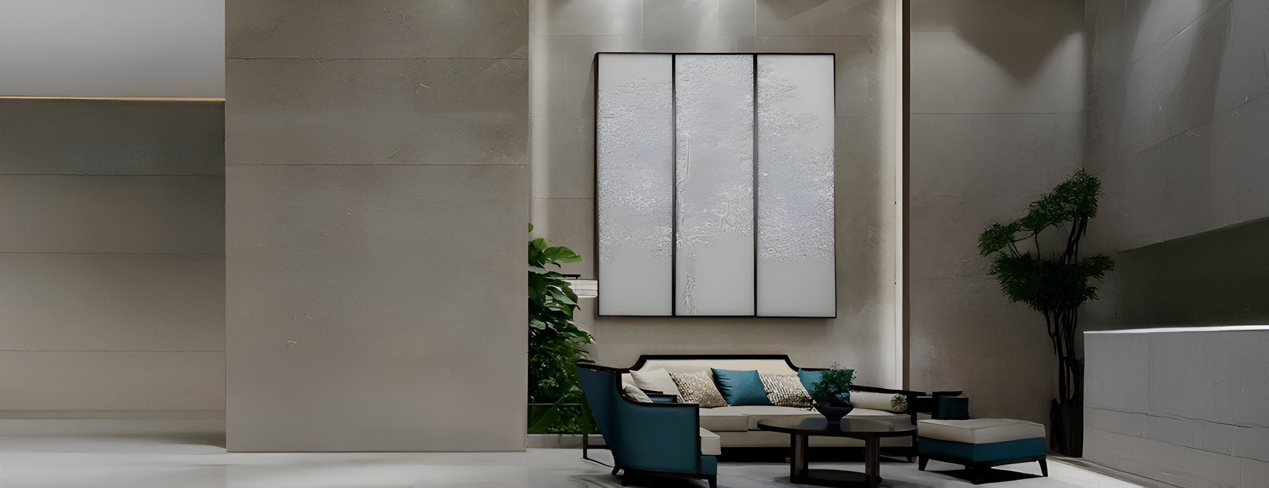 Kairo Linear Depth Slate 3D Wall Art | Geometric Carved Panel